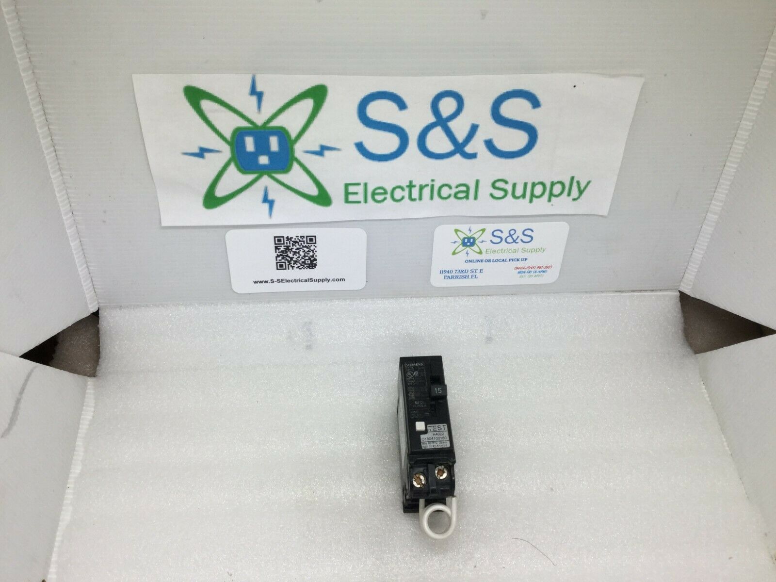 Siemens 15 Amp Single Pole Type QPF2 GFCI Circuit Breaker QF115a 15a