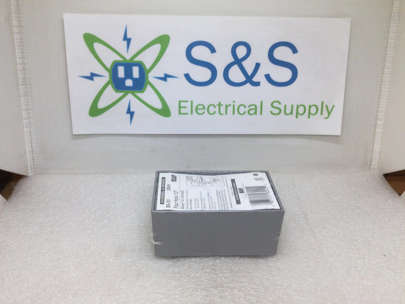 BWF B5-2V Four Hole 1/2" Threaded Outlets All-Weather Rated Device Box