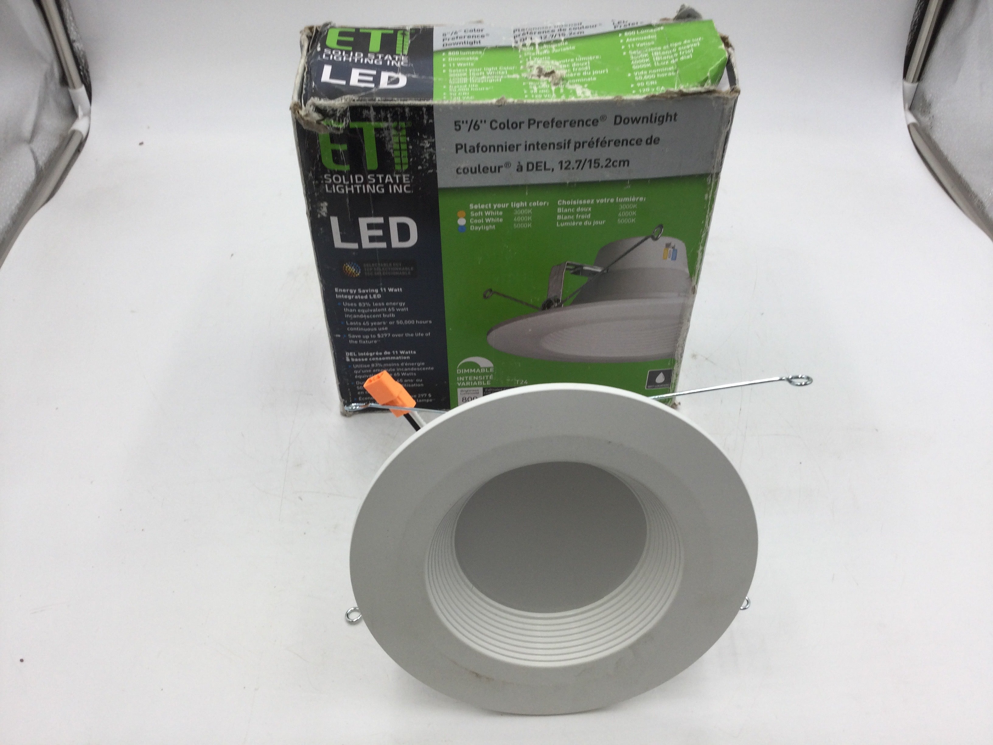 ETI Solid State Lighting Inc. Model# 5318631 5"/6" Downlight 11W/120V