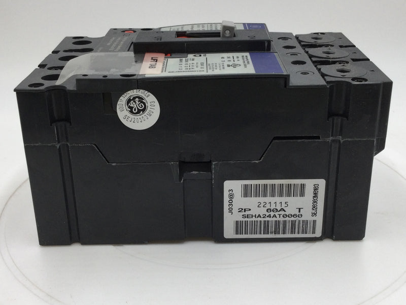 GE General Electric SEHA24AT0060 2 Pole 60 Amp 240/480V Spectra RMS Ci