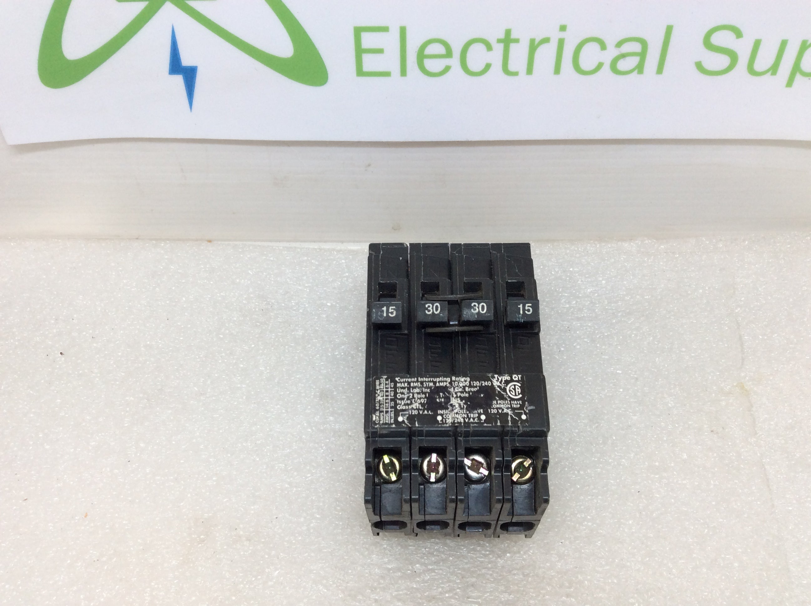 Siemens Q21530CT2 15/30 Amp 4 Pole 240V Circuit Breaker