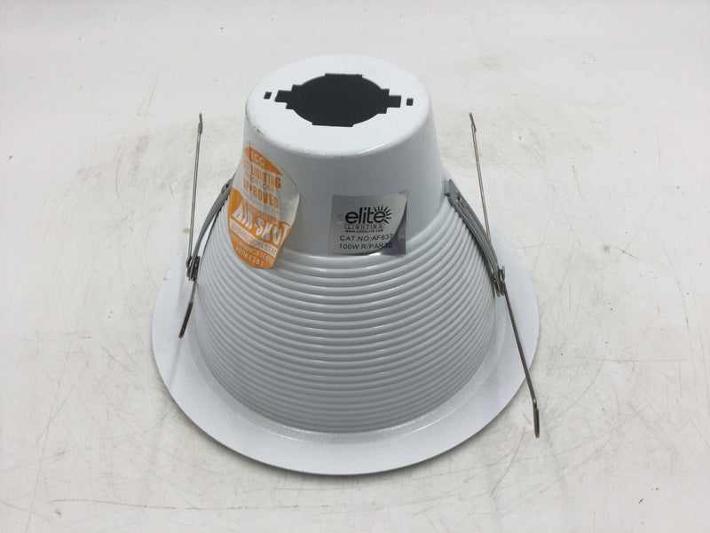 Elite Lighting AF637WH 7" Self Flange Air-Shut Baffle EZ Series