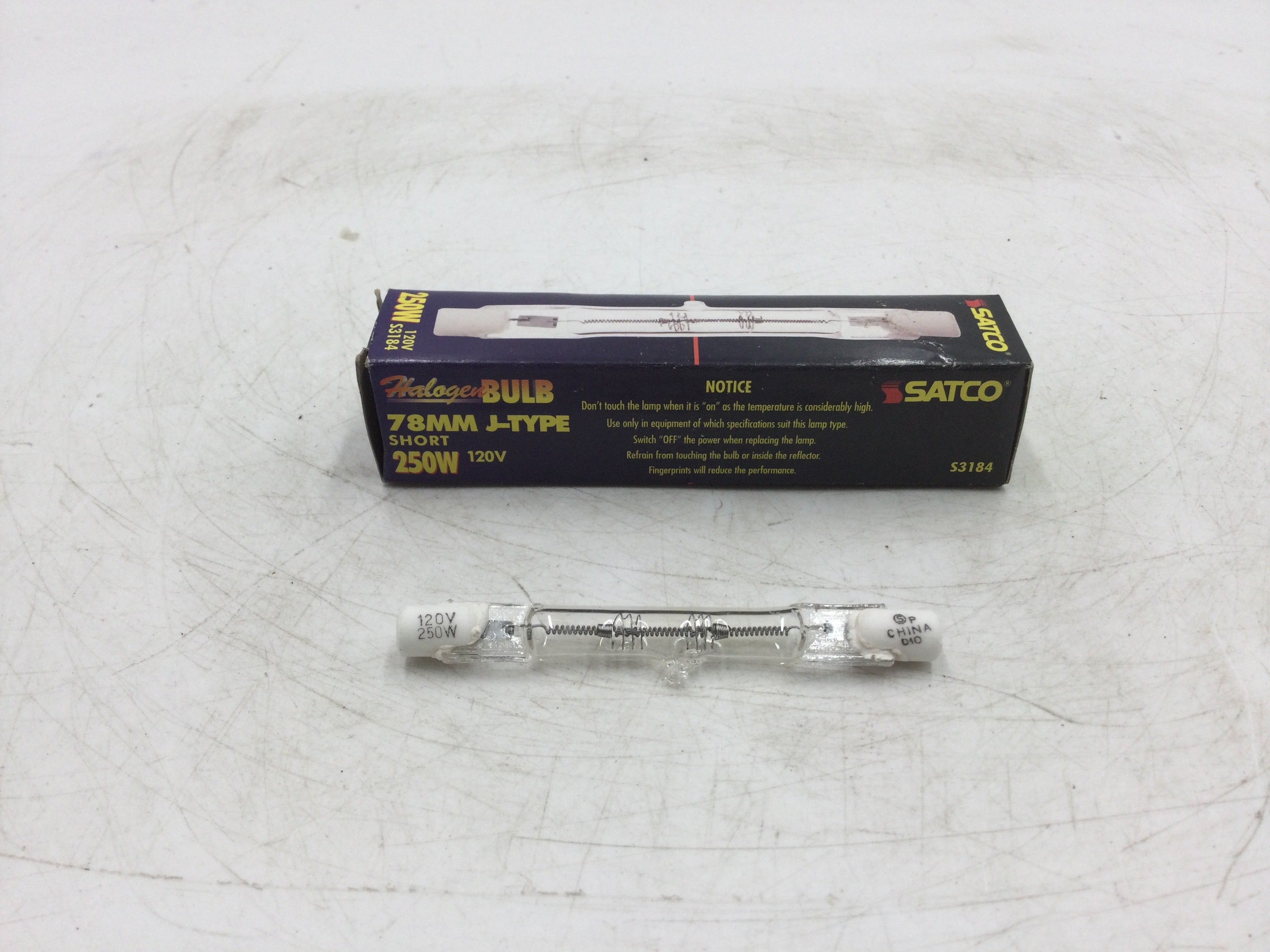 Satco S3184 250W 120V 78MM J-Type Short Halogen Bulb