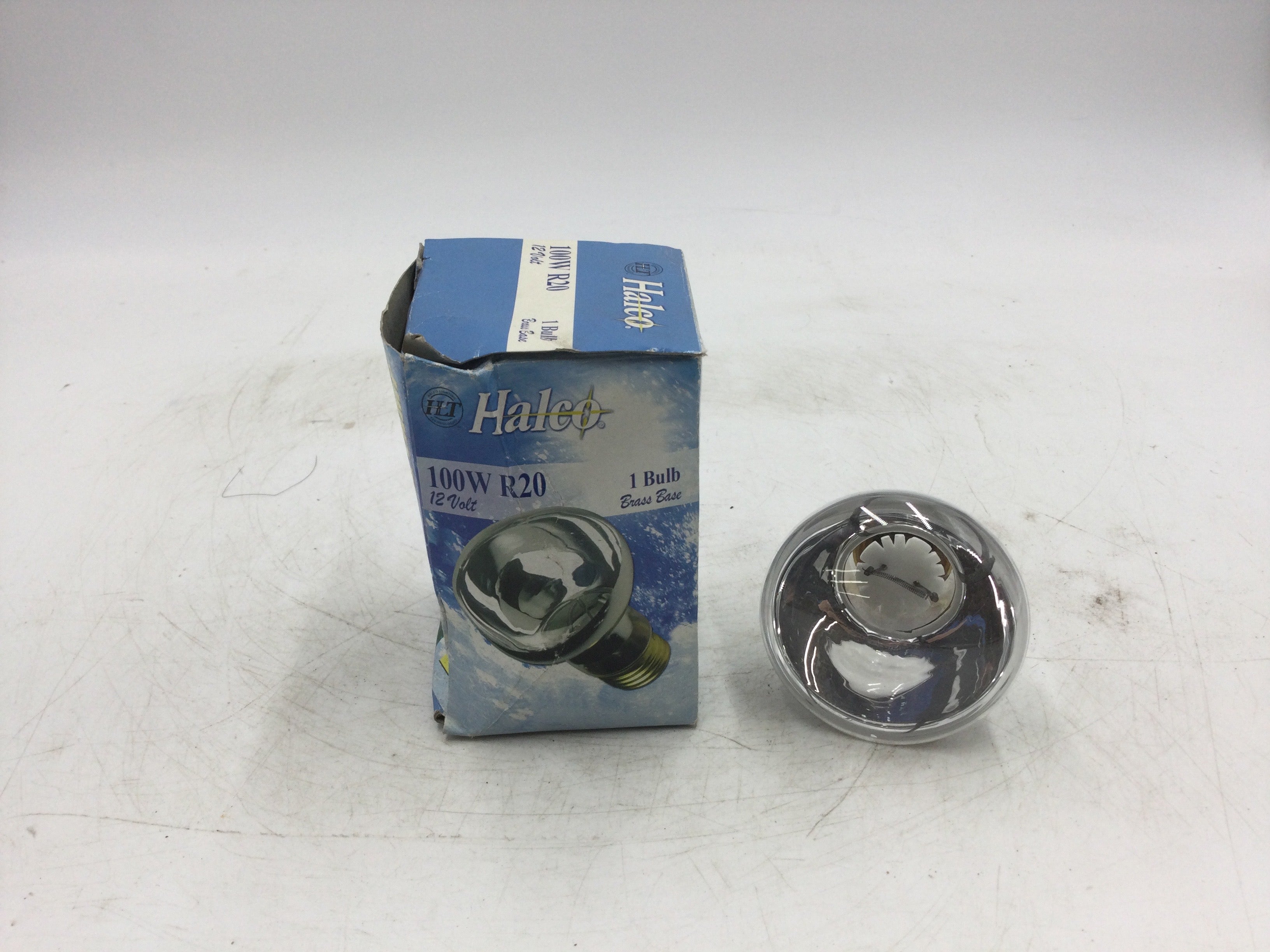 Halco R20CL100/12V 14020 100W 12V Clear Pool Lamp Brass Base