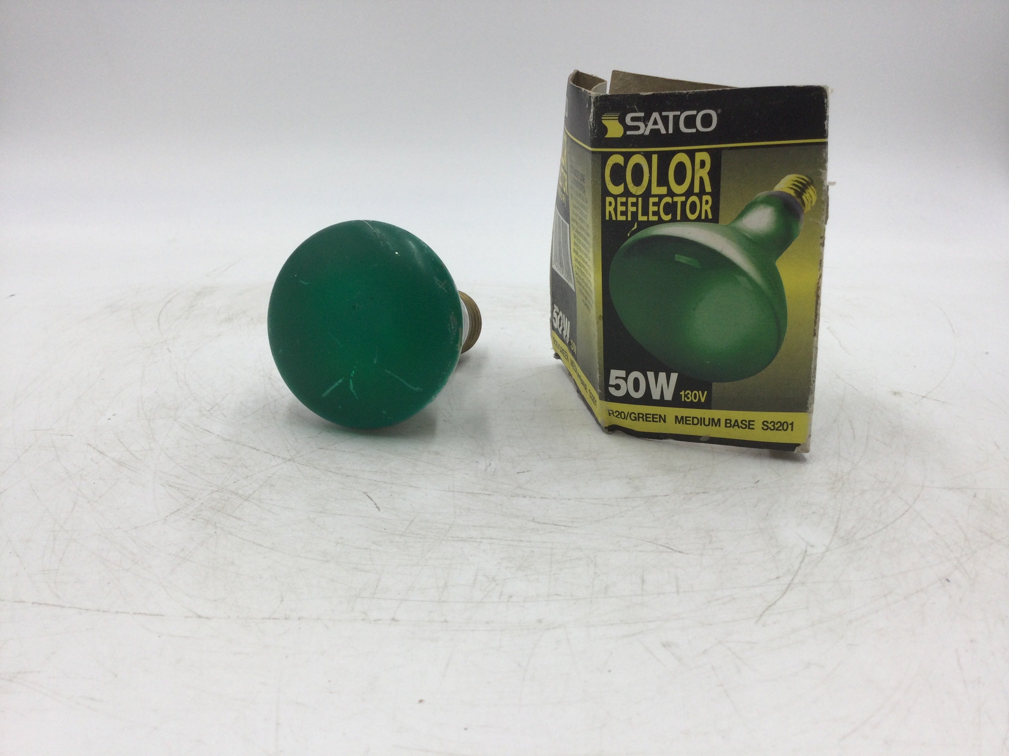 Satco R30/Green S3201 Green Color Reflector (Indoor) 50W 130V Medium B