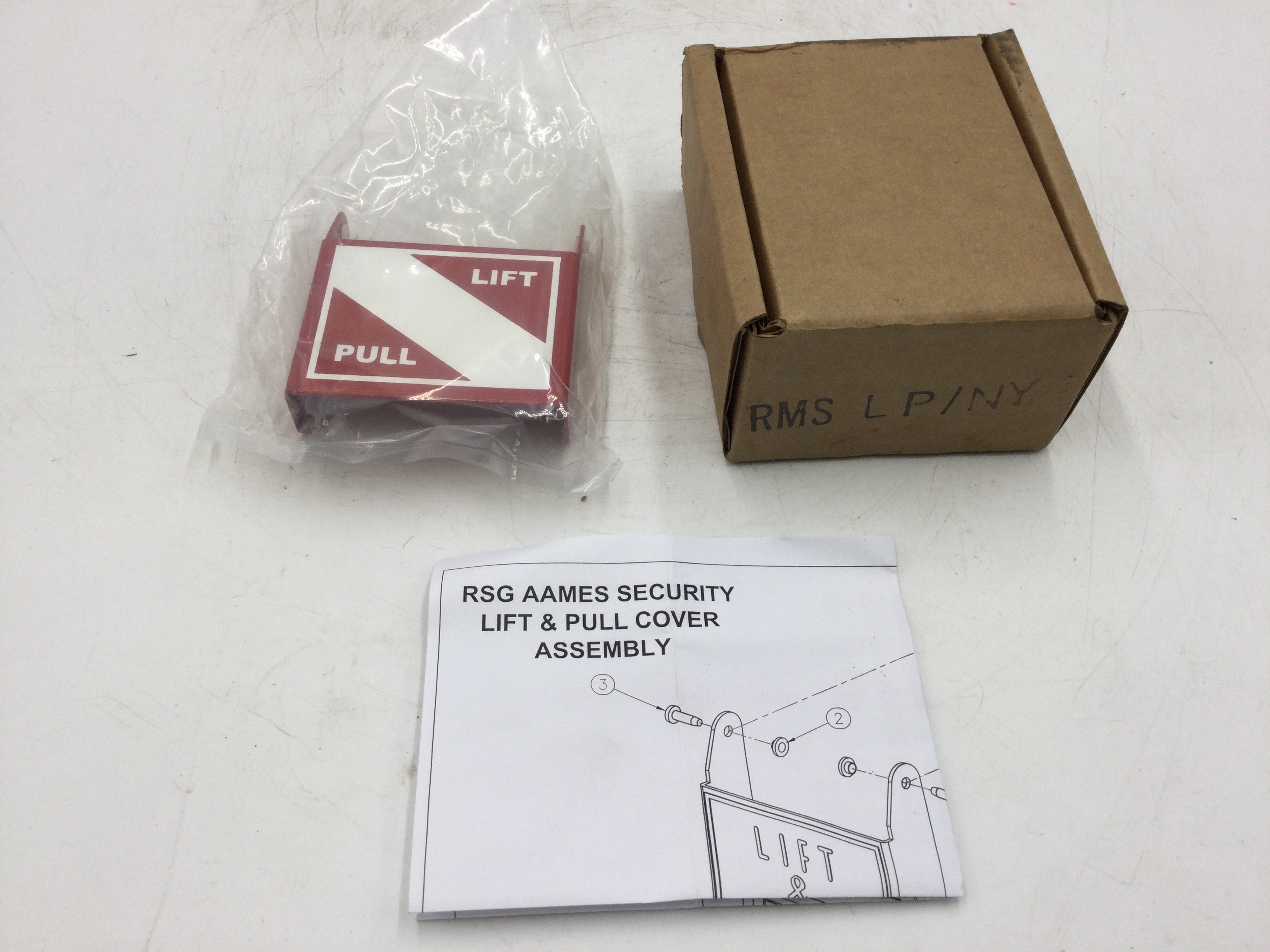 Fire Alarm RMS LP/NY RSG AAMES Security Lift & Pull Cover Assembly
