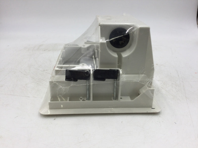 Arlington Recessed Electrical TV Box TVBU505 2-Gang Combo Box Power on