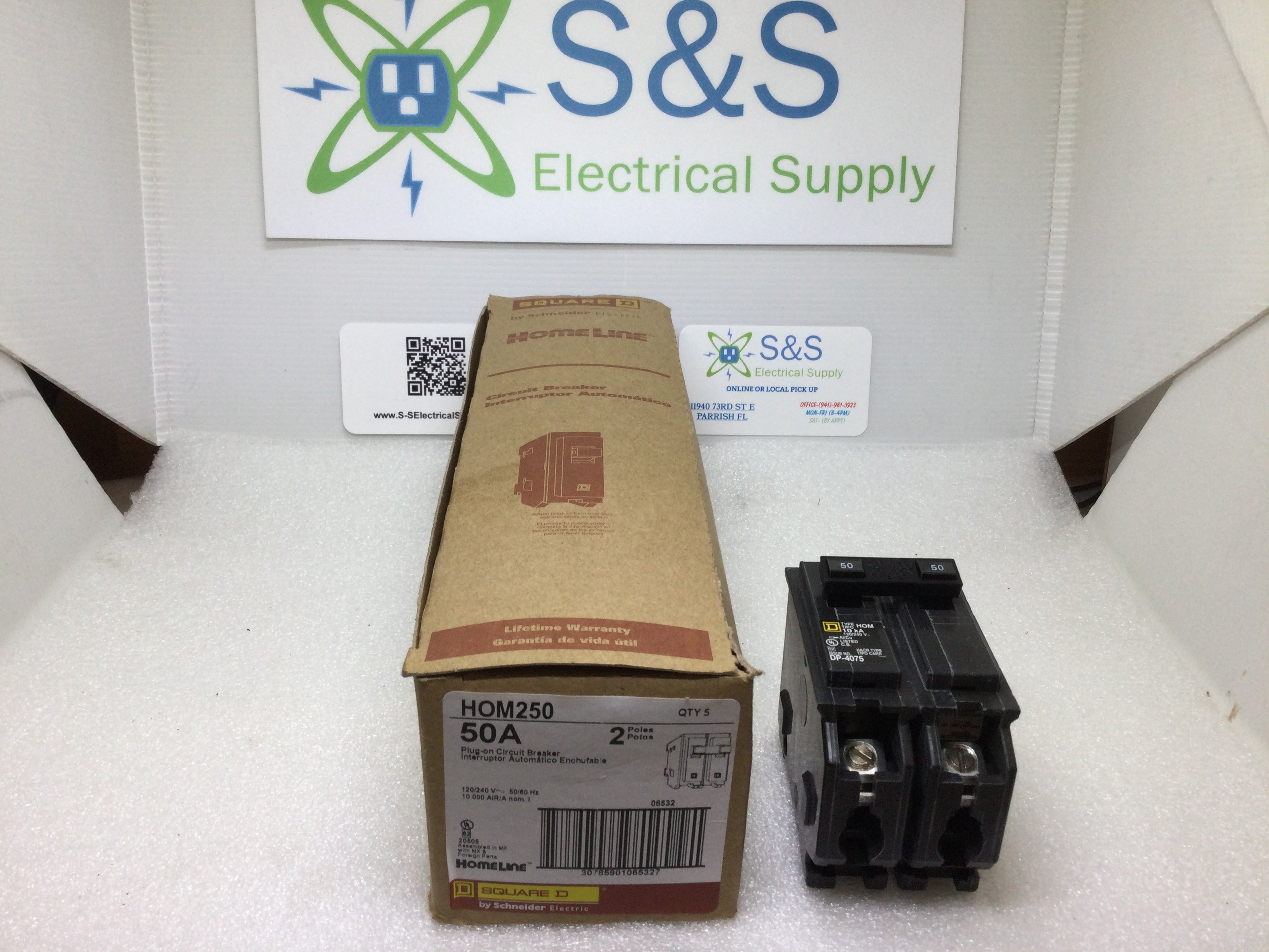 Square D HOM250 50 Amp 2 Pole 120/240V Type HOM Circuit Breaker - Yell