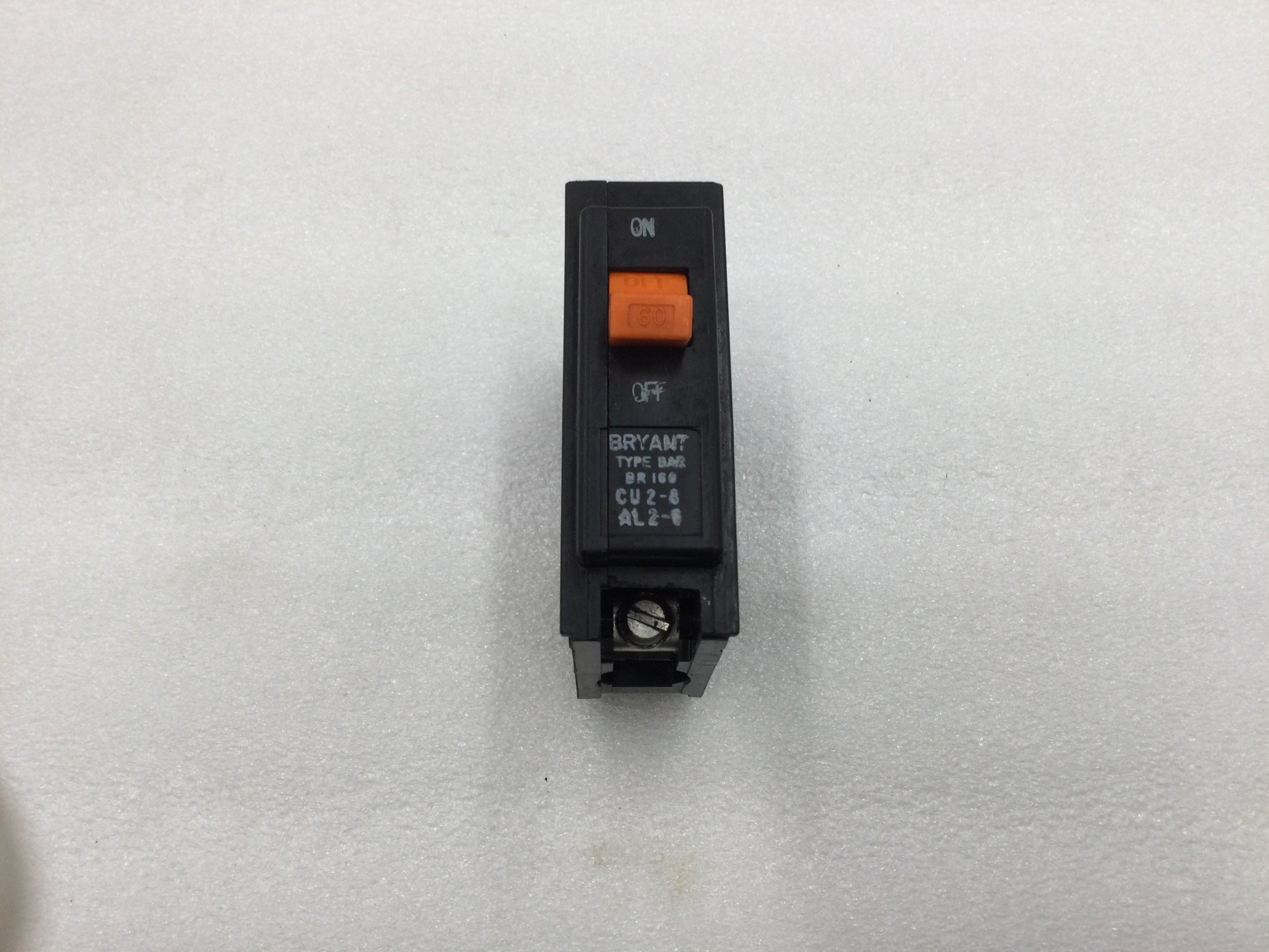 Bryant BR160 60 Amp 1 Pole 120/240V Circuit Breaker - BR-160 -Flawed