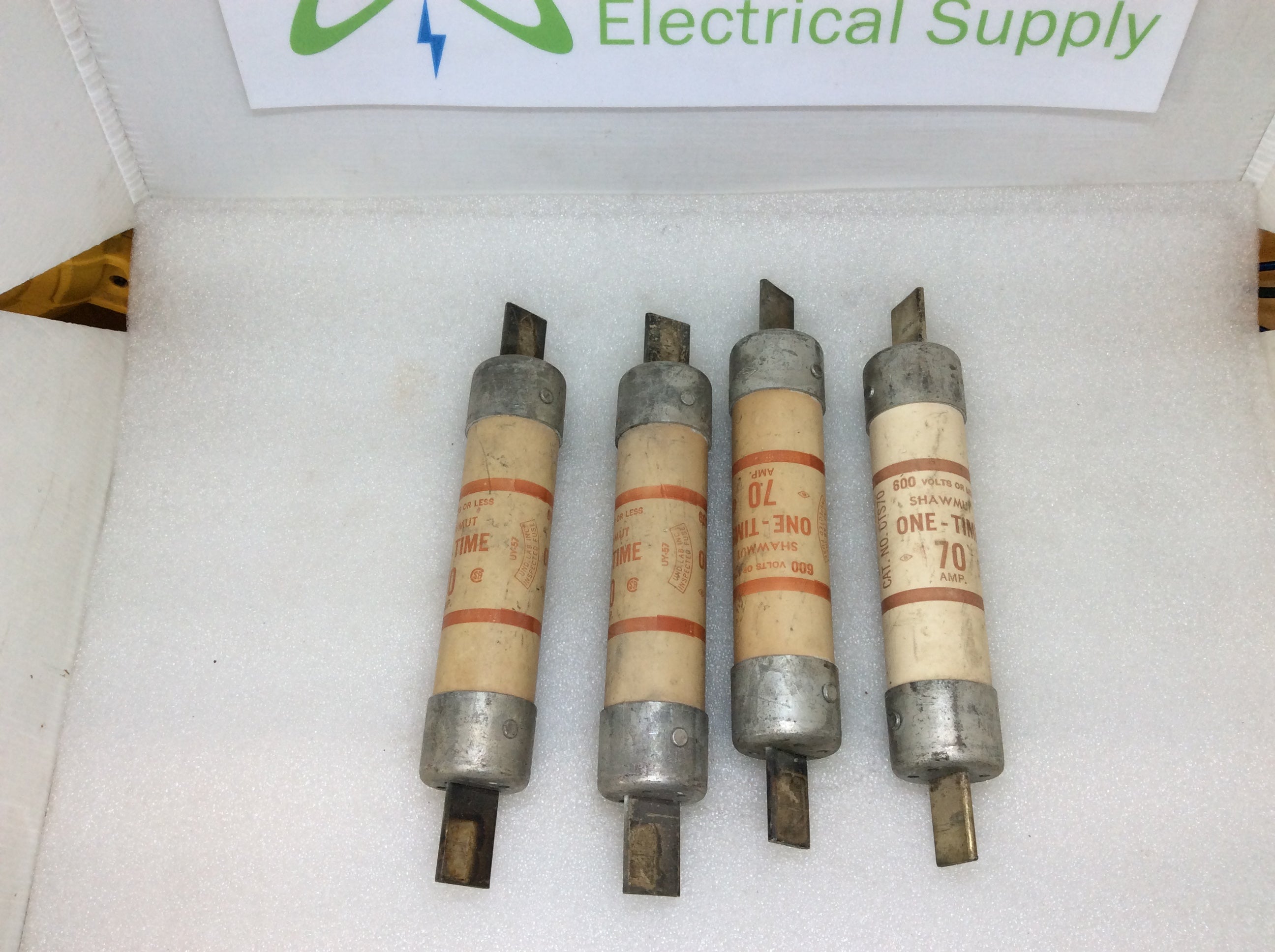 Shawmut OTS70 70 Amp 600VAC Or Less Type One-Time Fuse