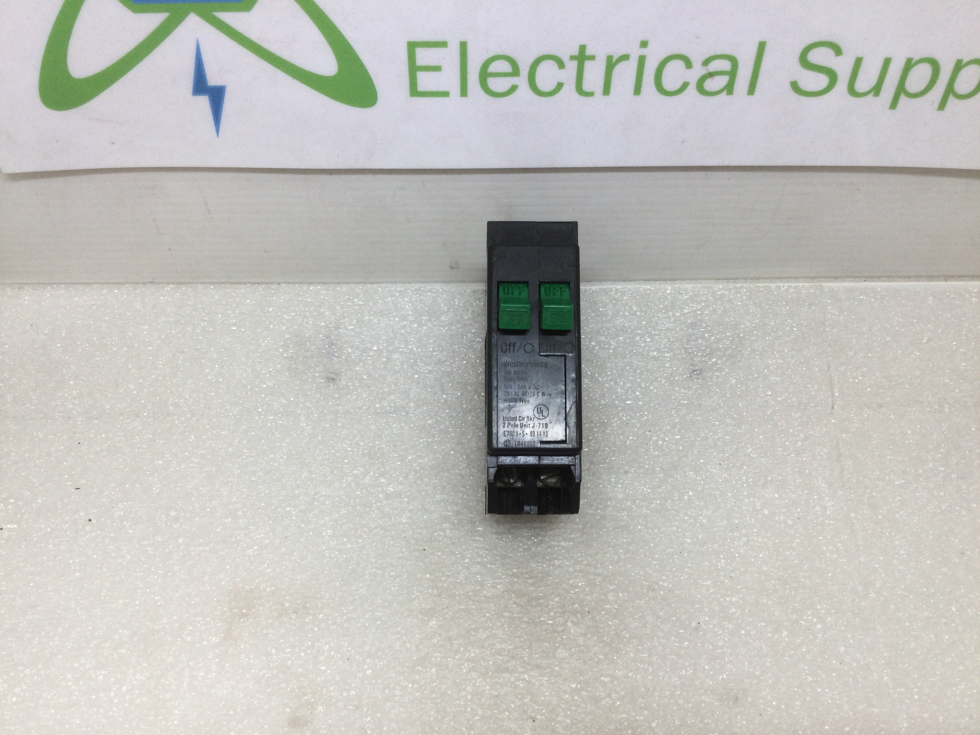 Westinghouse BD3030 Type BRD 2 Pole 30 Amp 120/240v Circuit Breaker