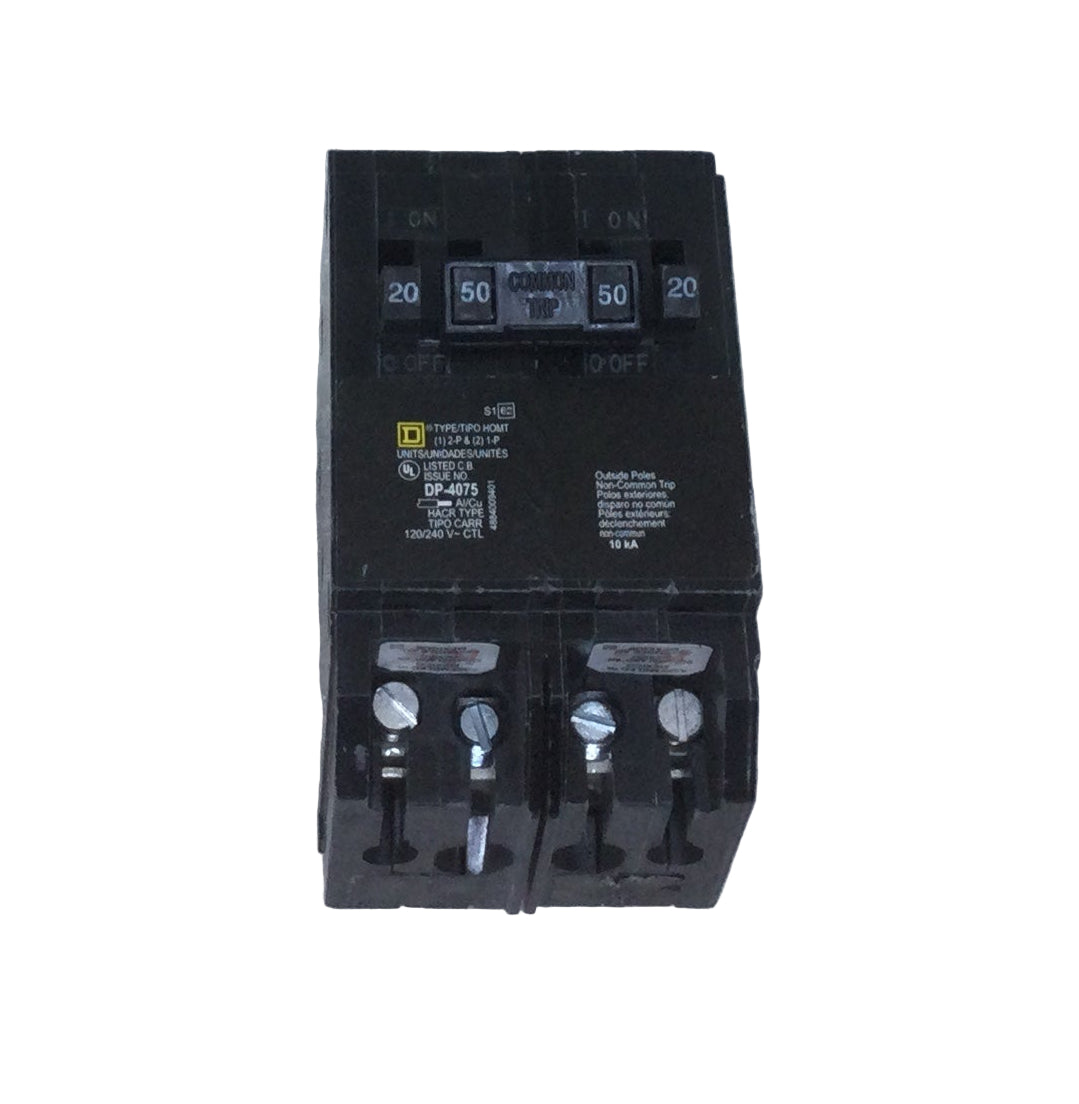 Square D HOMT2020250 50/20 Amp 2 Pole 120/240V Circuit Breaker