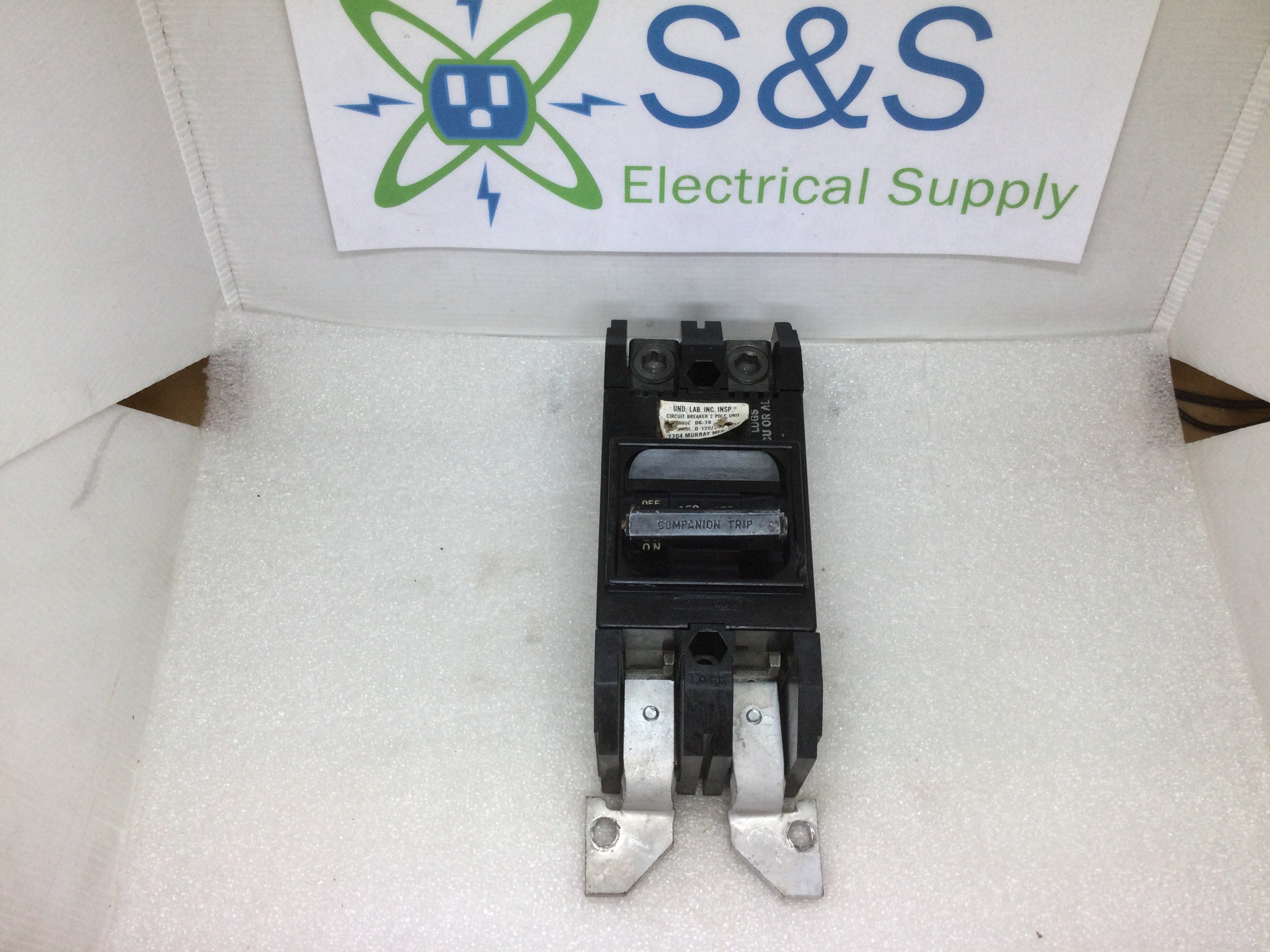 Murray 2 Pole 150 Amp 120/240Vac Style D Main Bolt On Circuit Breaker