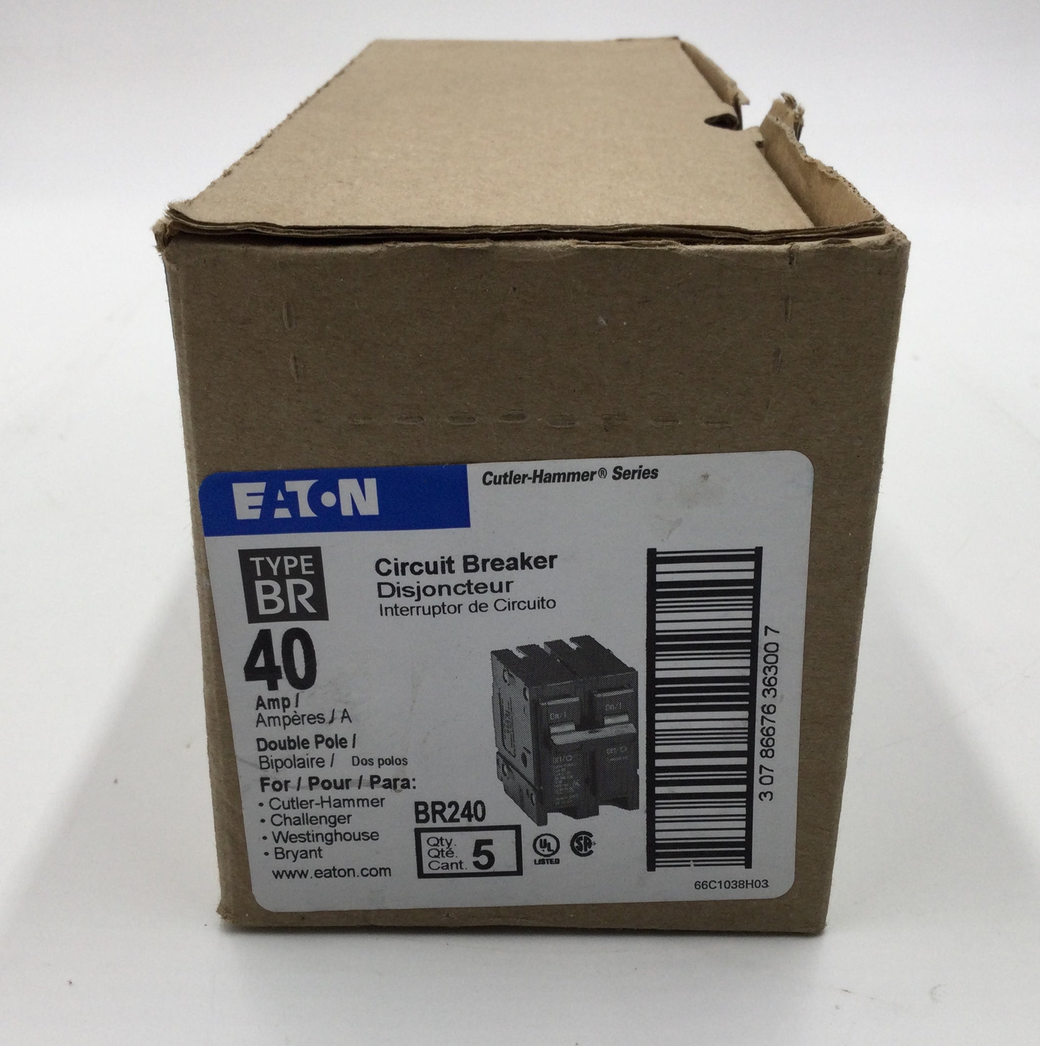 Eaton/Cutler-Hammer BR240/C240 40 Amp 2 Pole 120/240V Type BR Circuit