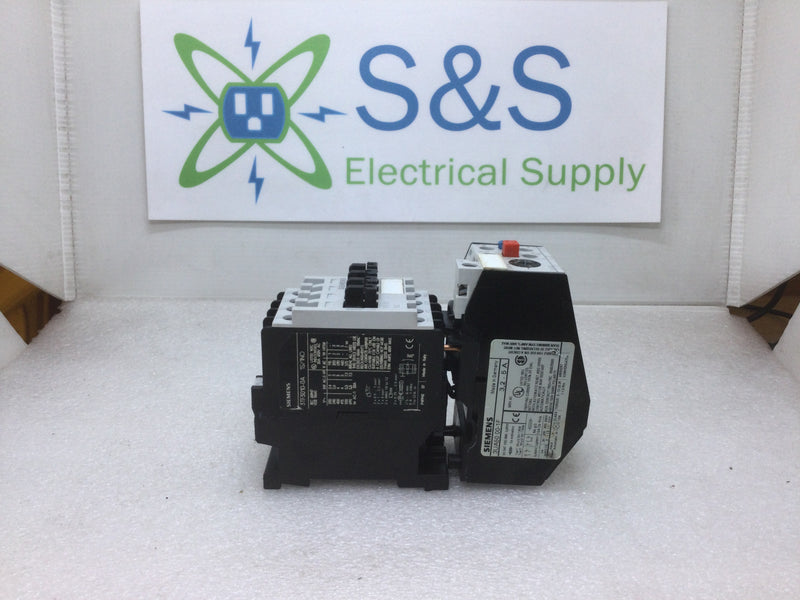 Siemens 3TF3010-0A 1S/1NO 20A 600V 3P Contactor w/3UA50 00-1F Overload