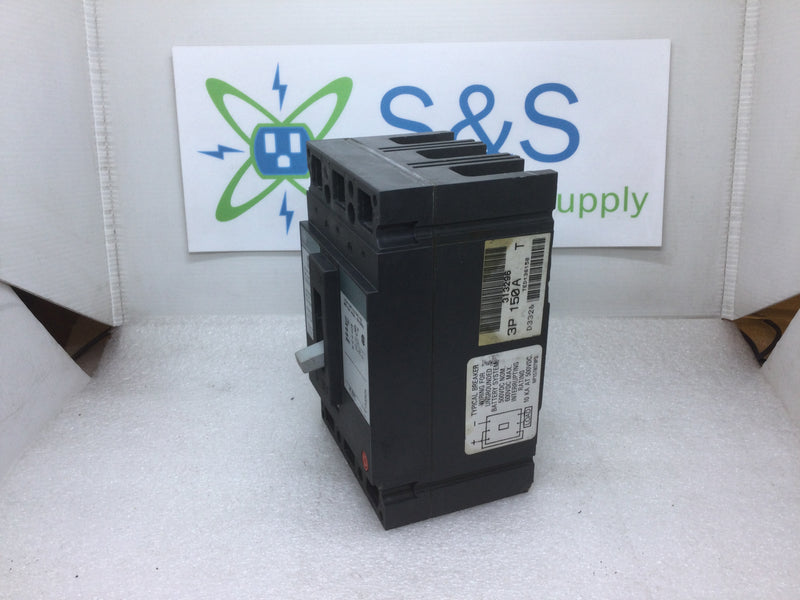 GE General Electric TED136150 Circuit Breaker 3 Pole 150A 600 VAC Type