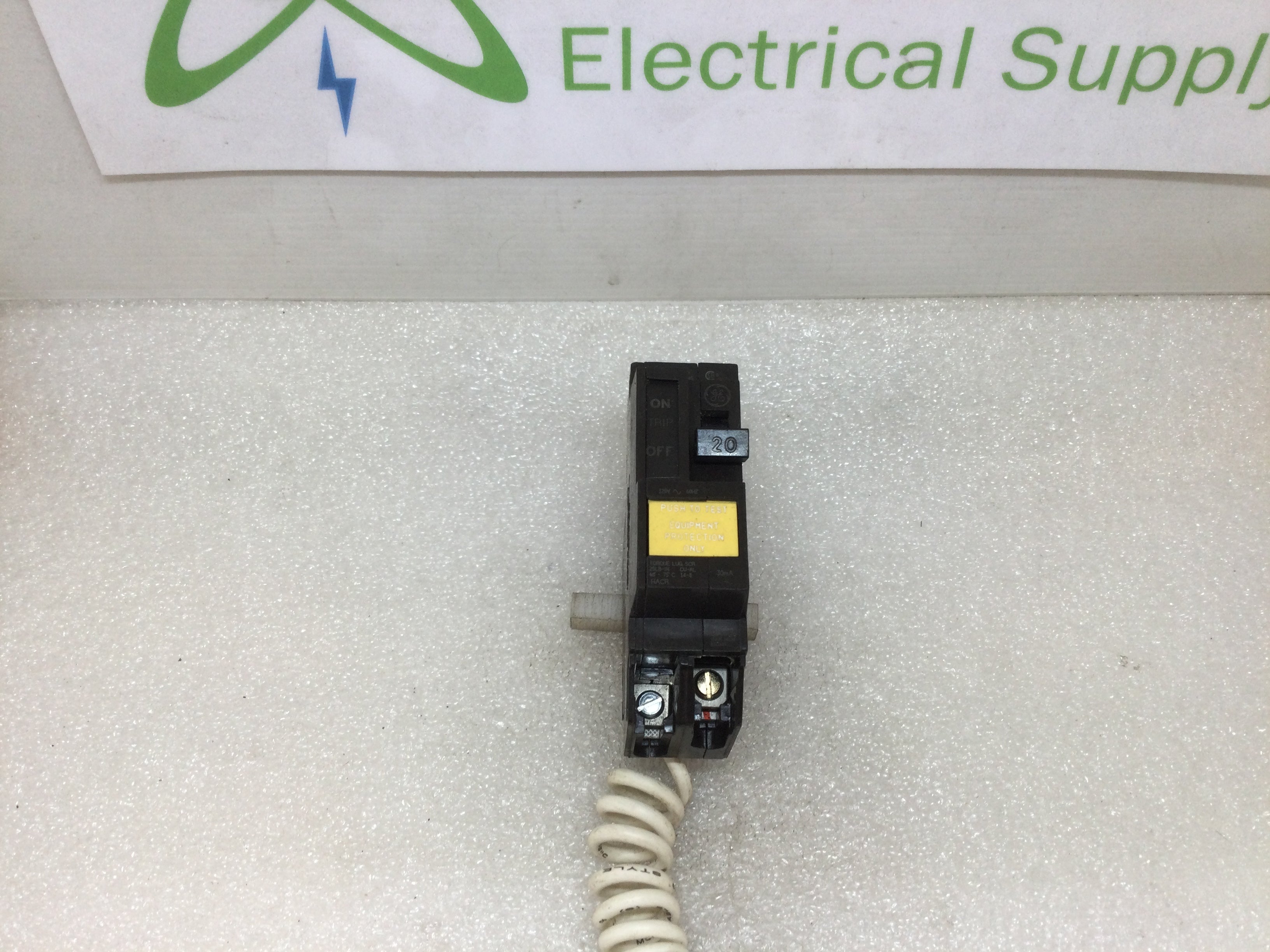 GE General Electric THQB1120GFEP Type THQB-GFEP 1 Pole 20 Amp GF Equip