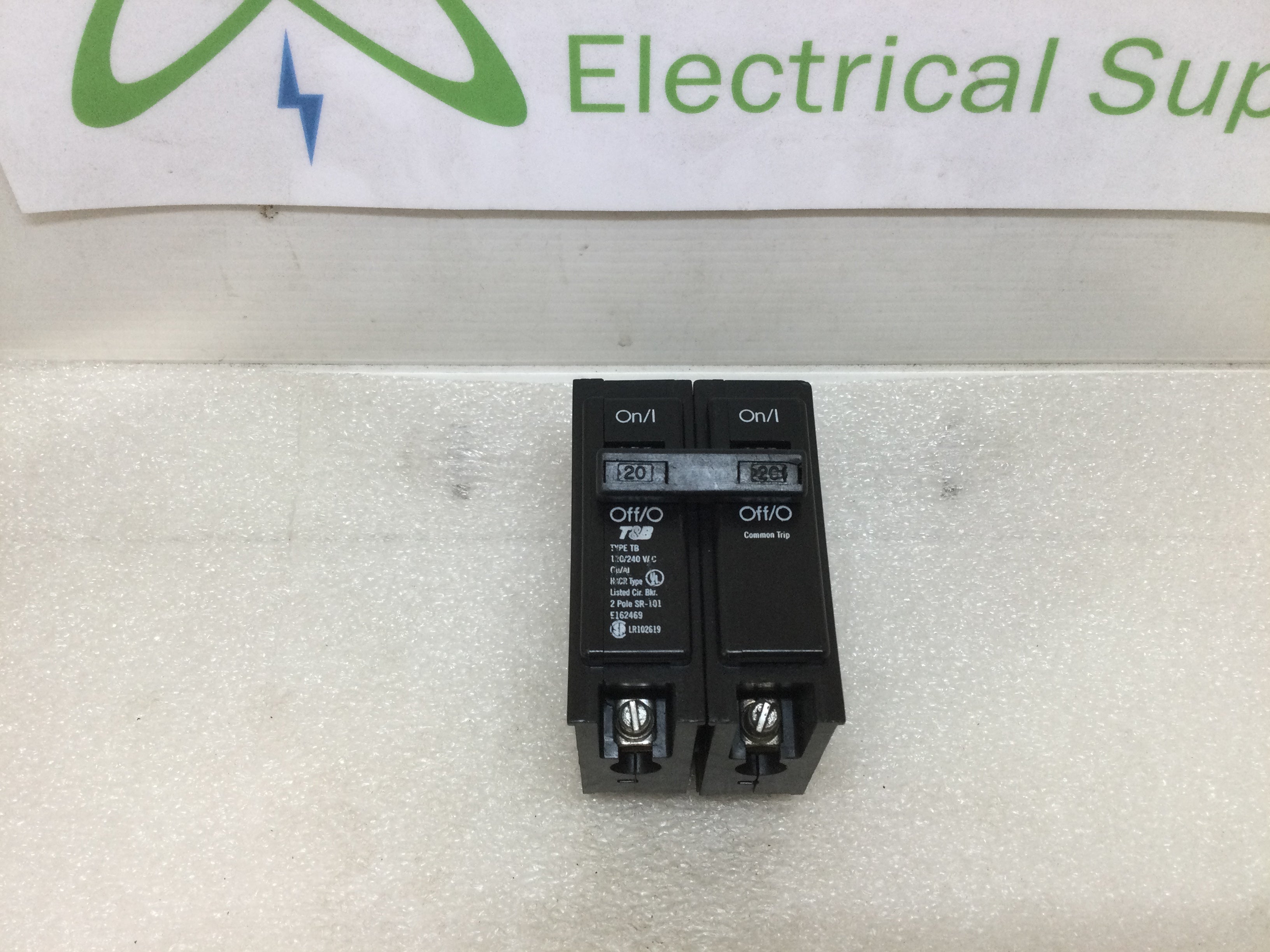 Thomas & Betts TB220 20 Amp 2 Pole 120/240V Type TB Circuit Breaker