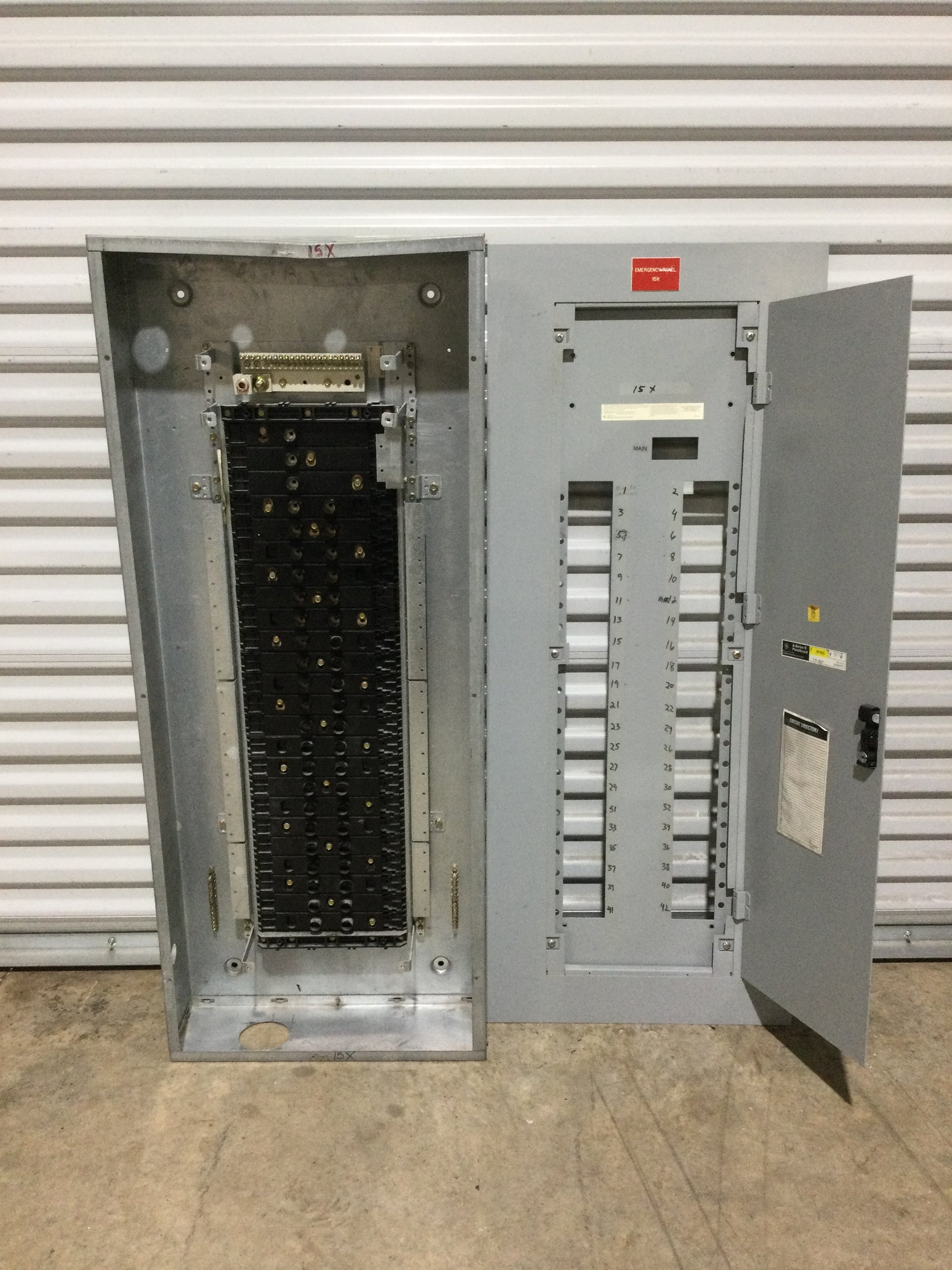 GE General Electric AQF3422CTX 225 Amp Main Breaker Panel 208v 42 circ