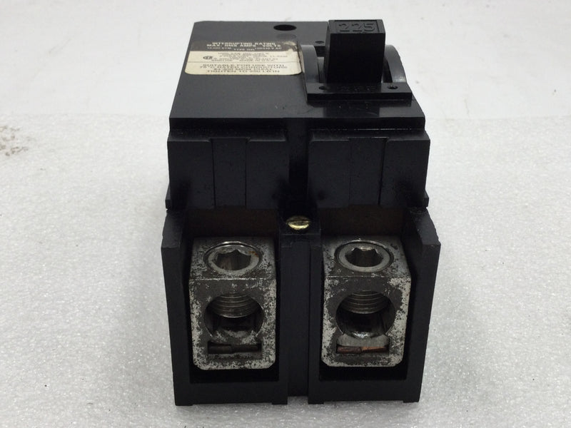 Square D Q2L2225 2 Pole 225 Amp 120/240v Circuit Breaker Type Q2L