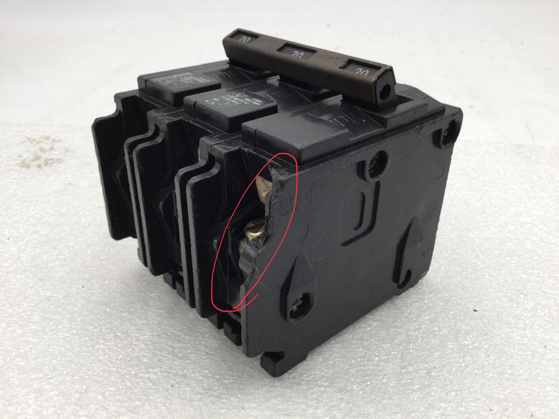 ITE/Siemens, Gould Q320 Type QP 20 Amp 3 Pole Plug In Circuit Breaker