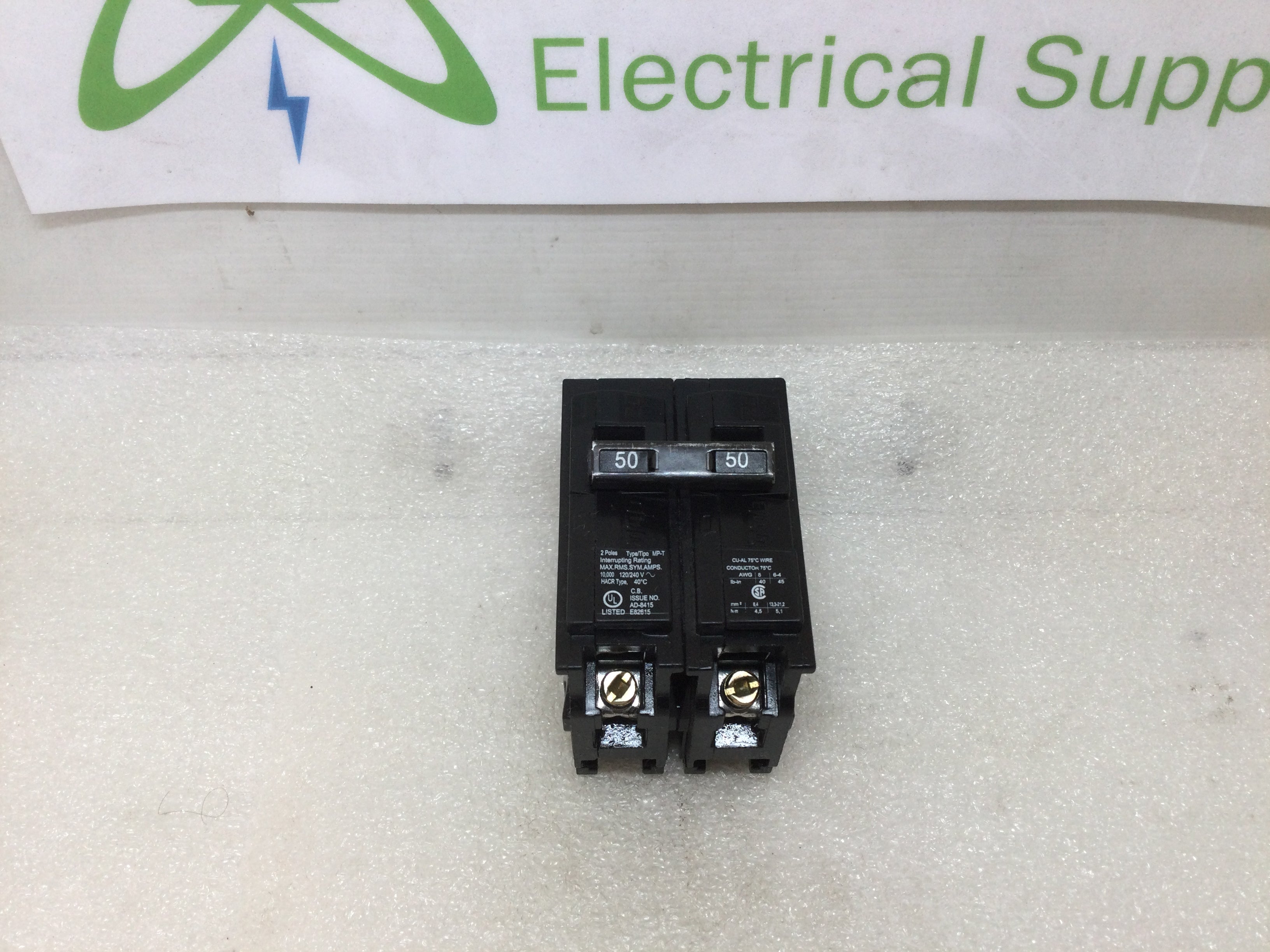 Murray MP250 50 Amp 2 Pole Type MP-T Circuit Breaker