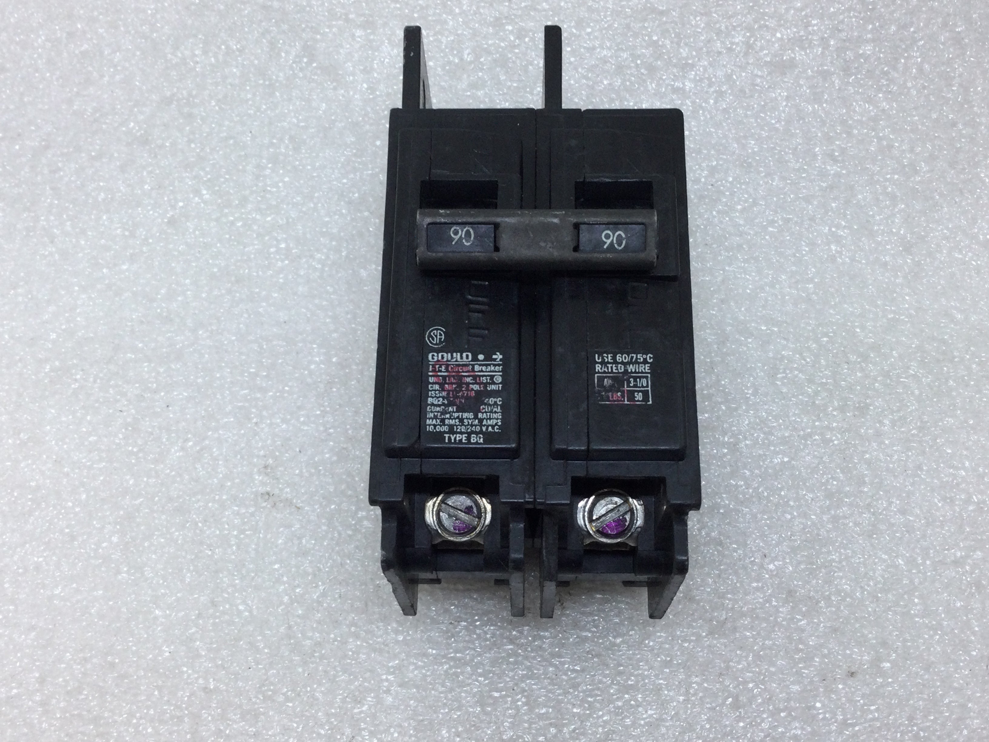 Siemens, Gould, ITE BQ2B090 90 Amp 2 Pole Bolt-In Circuit Breaker BQ2-