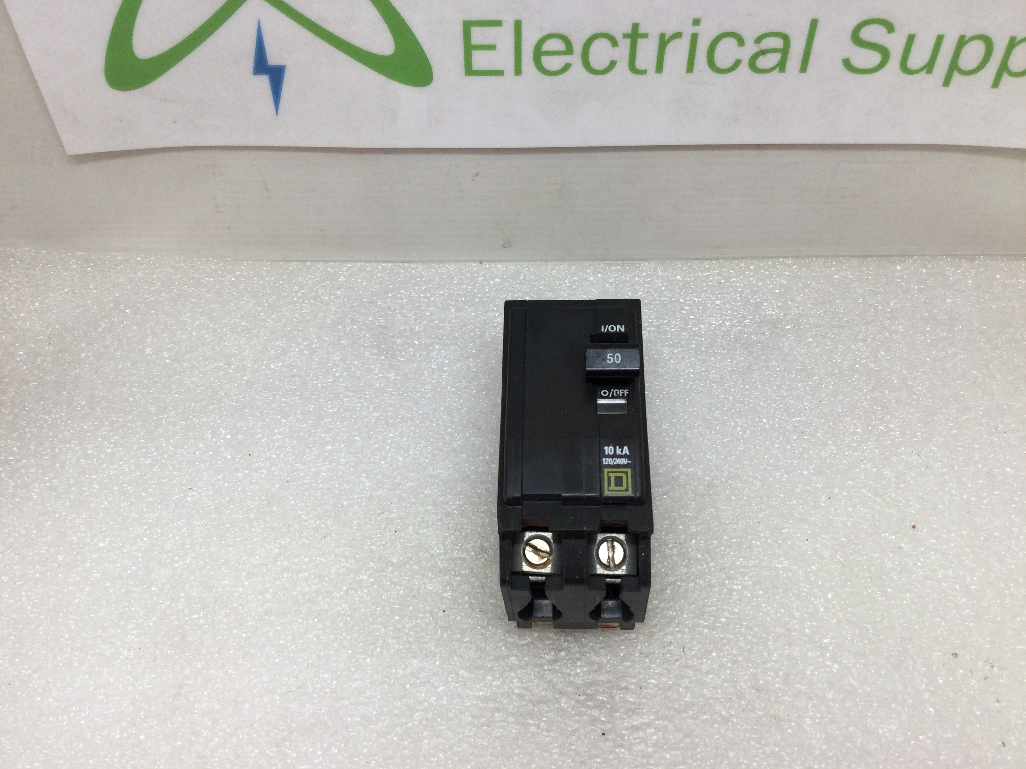 Square D QOB250 50 Amp 2 Pole 120/240v Circuit Breaker - Yellow Face