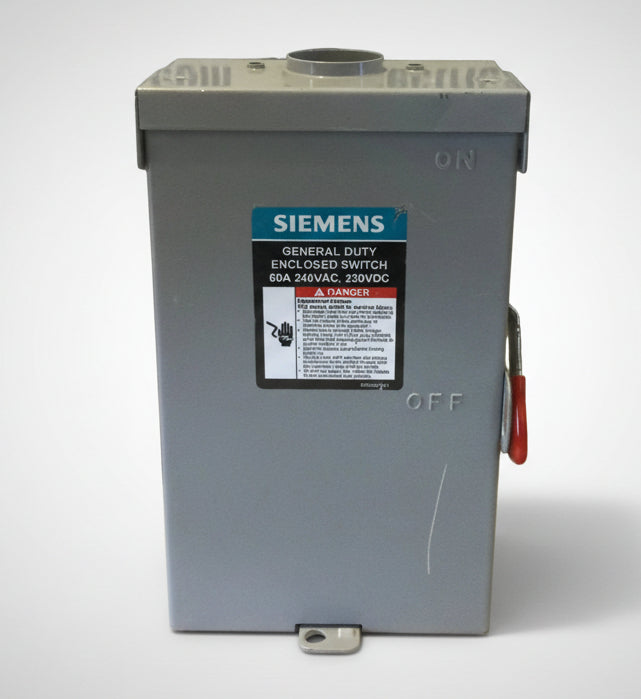 Siemens GF222NRA Single Phase 60A 240VAC Fusible General Duty Safety S