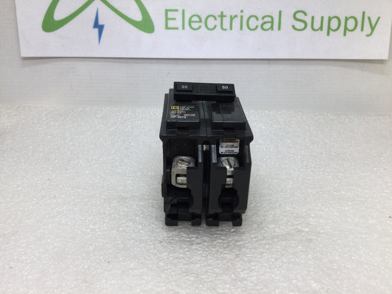 Square D/Homeline HOM250 2 Pole 50A 120/240VAQC Type HOM Circuit Break
