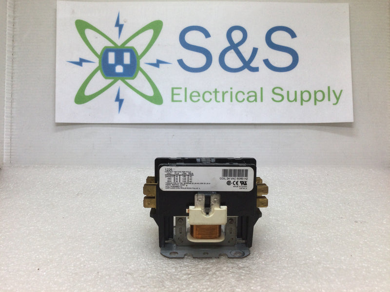 Hartland Controls: 1226, 24V 50/60Hz Coil 600VAC Max 1 Pole HVAC Conta