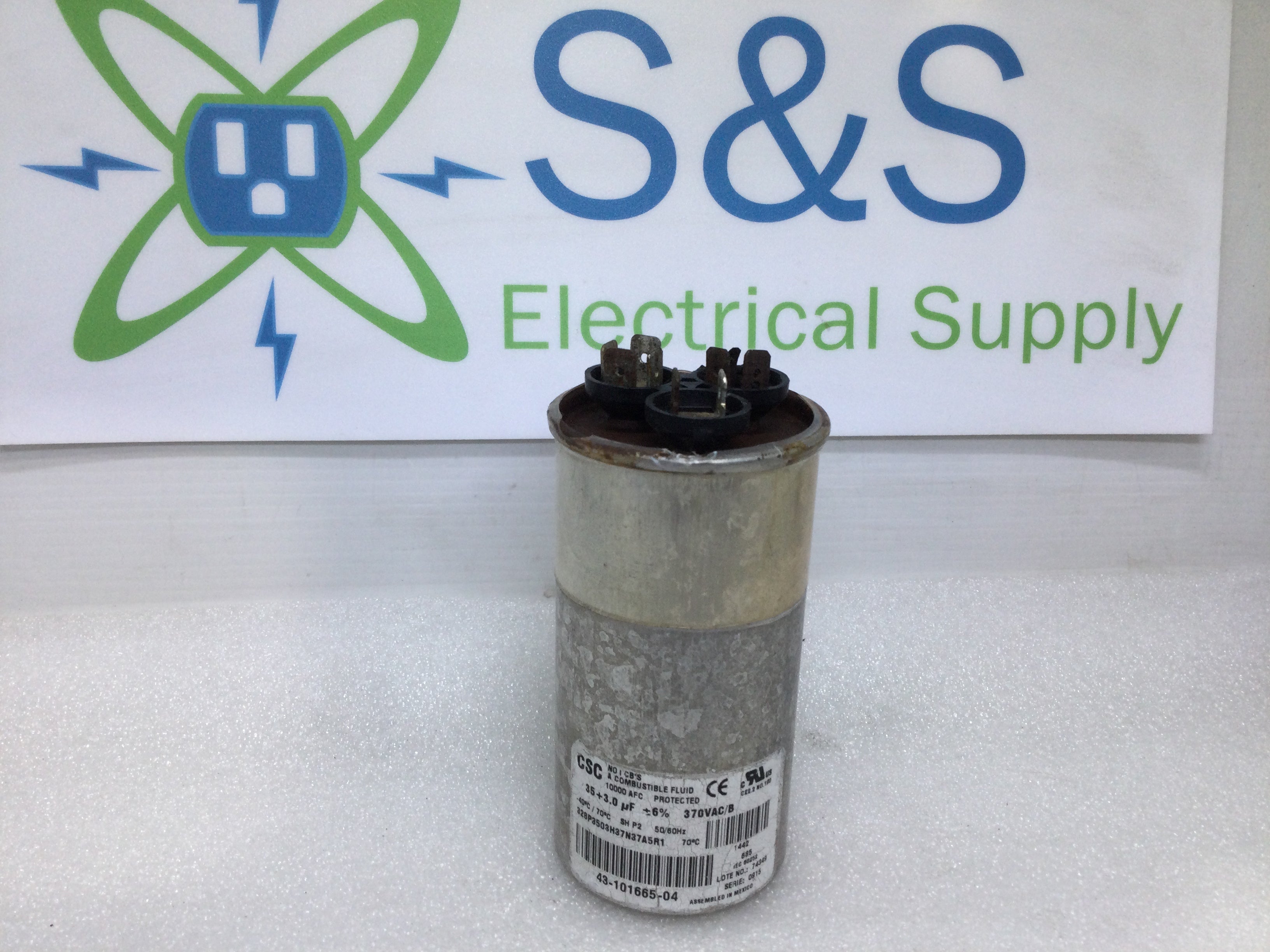 CSC Capacitor 35+3.0uF +6% 370Vac SH P2 50/60hz 328P3503H37N37A5R1