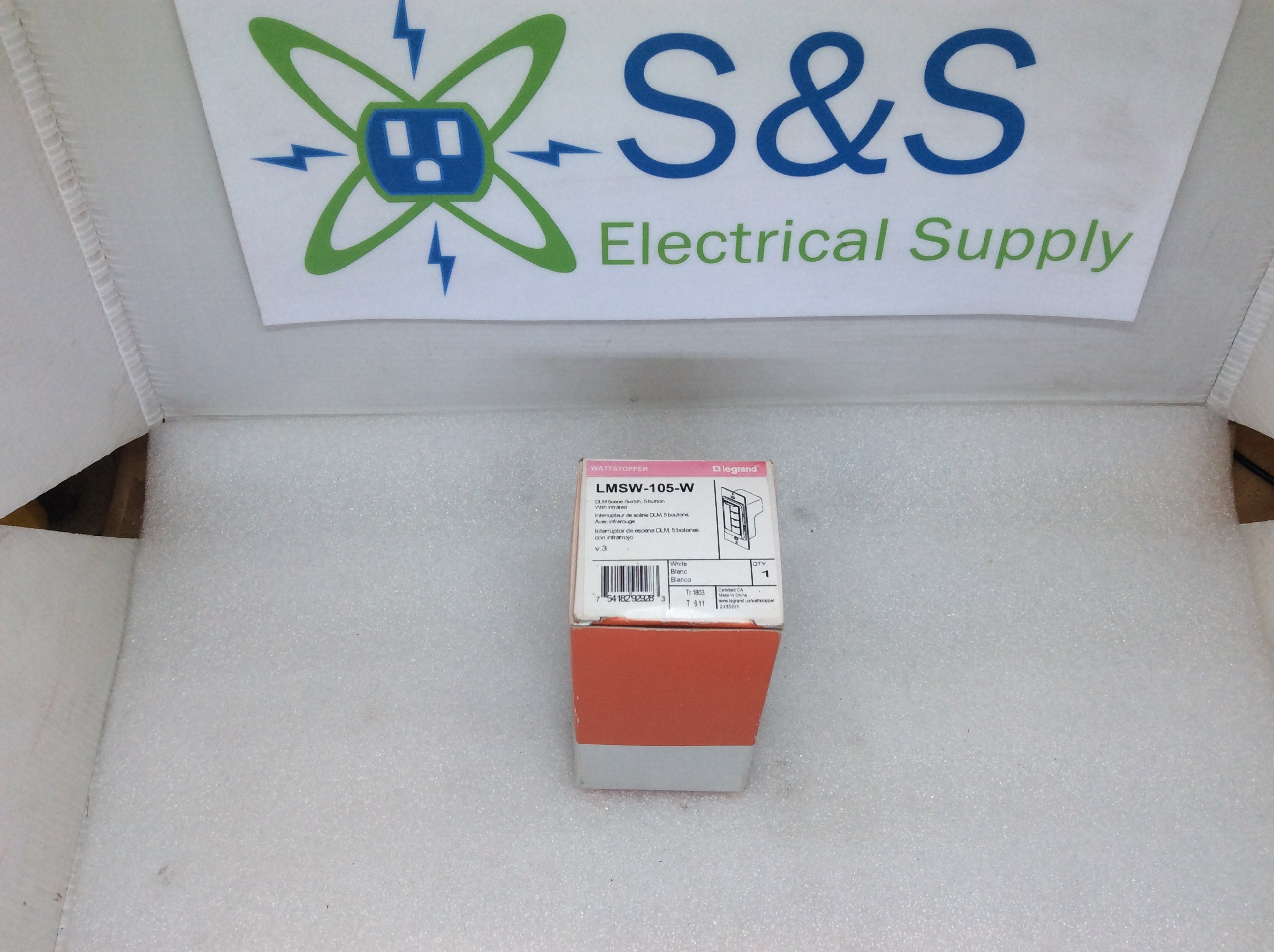 Wattstopper LMSW-105-W DLM Scene Switch 5-Button W/Infrared 24VDC Digi