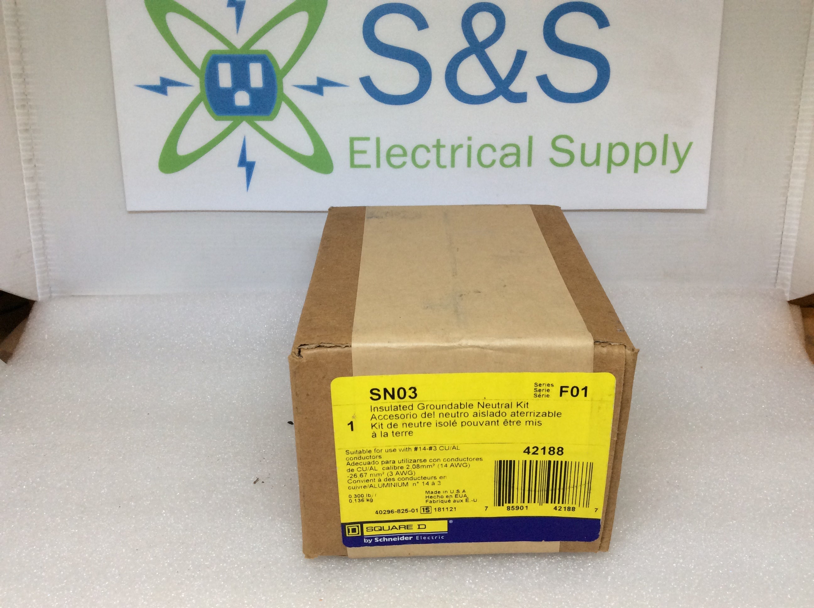 Square D SN03 Insulated Groundable Neutral Kit Series F01 (Please See