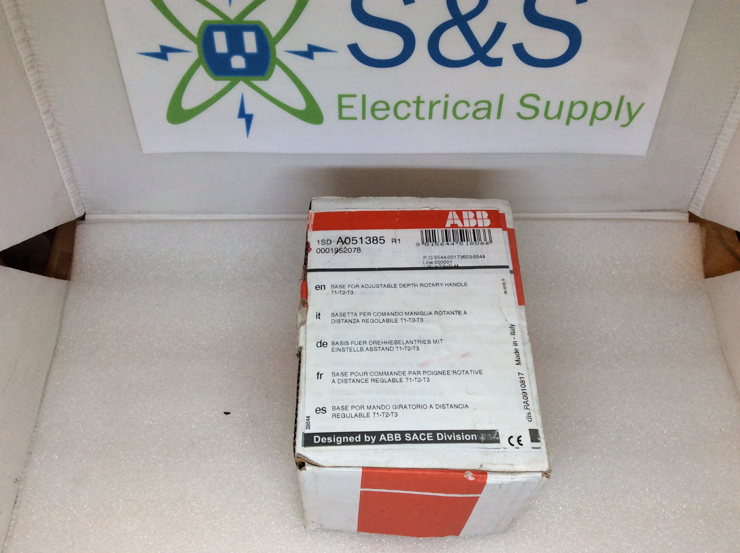 ABB A051385 Base For Adjustable Depth Rotary Handle Break Trip Mechani