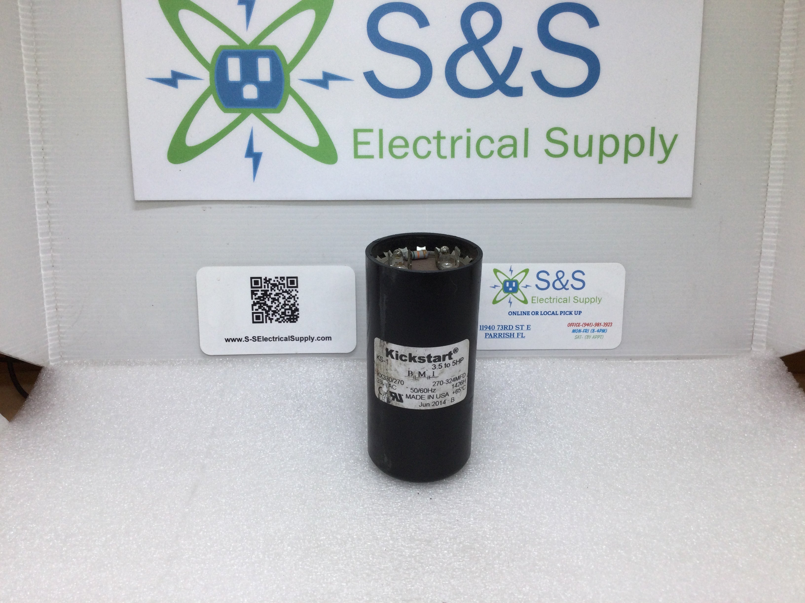 Kickstart KS-1 3.5 to 5HP, KX330/270, 50/60hz, 270-324MFD Capacitor