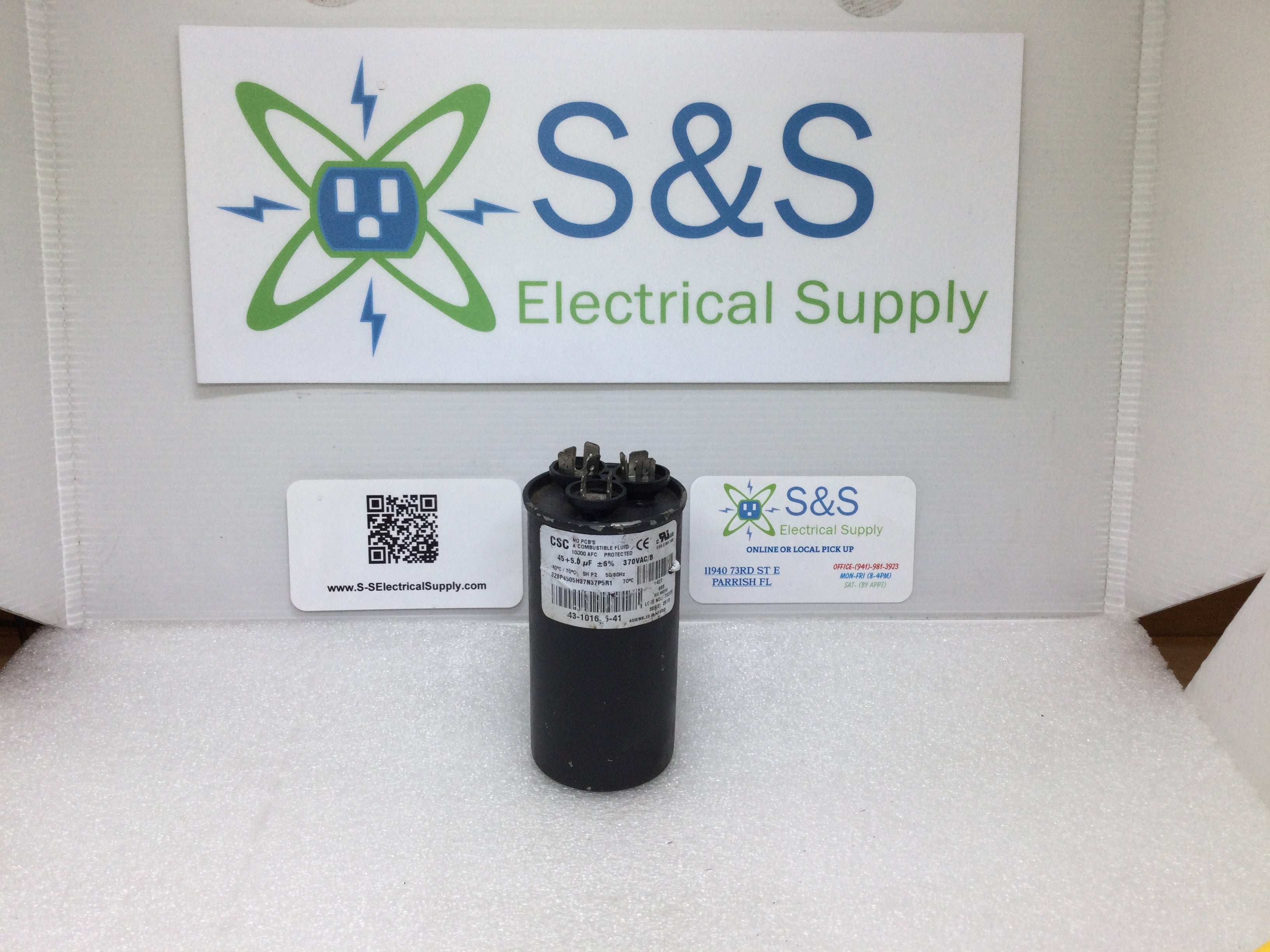 Csc Capacitor 45+5.0uf+6% 370vac 50/60hz 328p4505h37n37p5r1