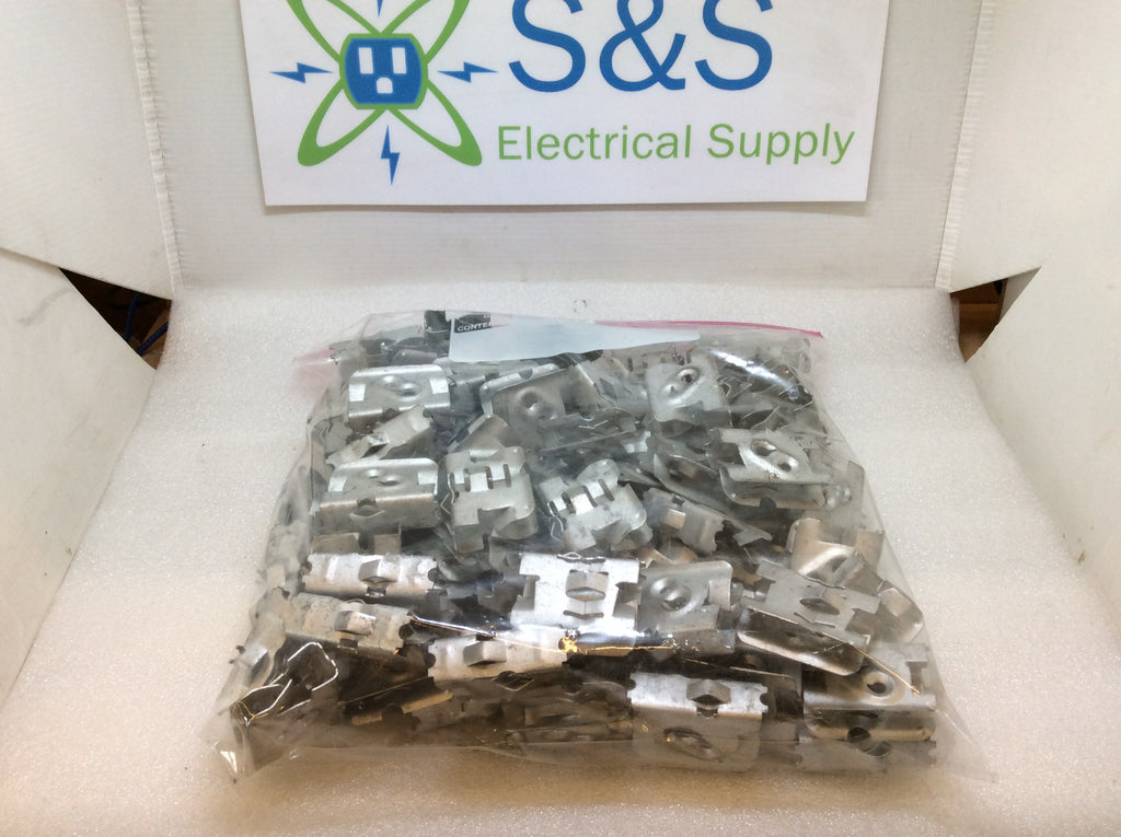 Erico/Caddy (Lot Of 75) Hammer On Flange Clip 1 1/4" Deep x 1 5/8" Wid