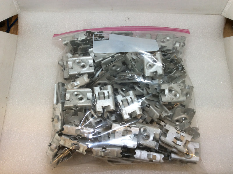 Erico/Caddy (Lot Of 75) Hammer On Flange Clip 1 1/4" Deep x 1 5/8" Wid
