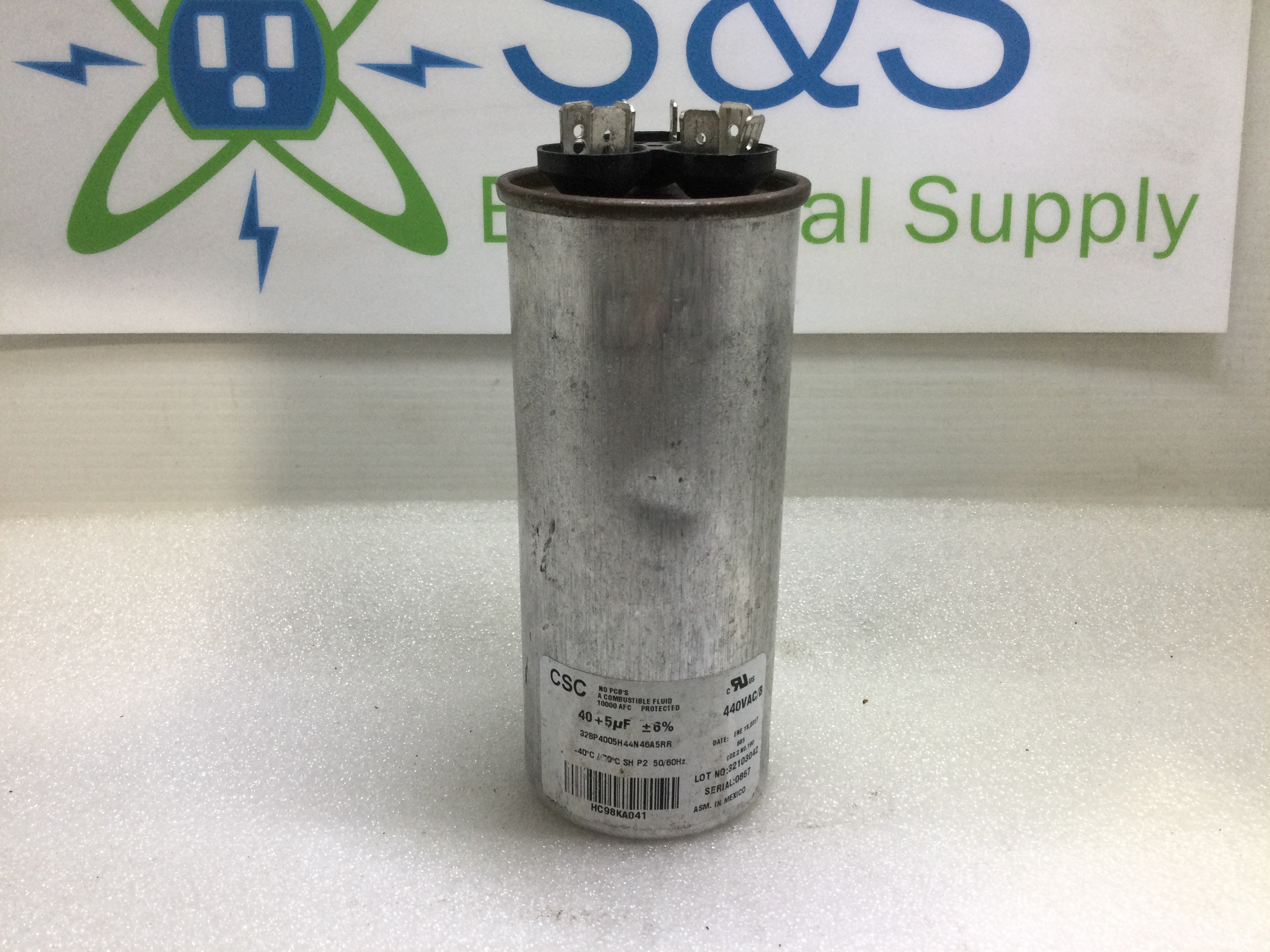 CSC Capacitor 40+5uf +/-6% 328P4005H44N46A5RR 440Vac