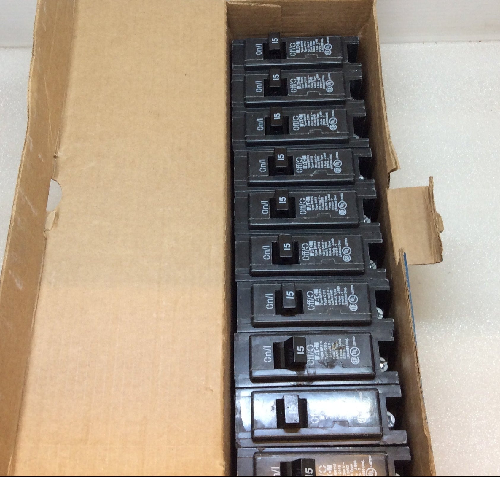 Eaton BR115/C115 Single Pole 15A 120/240VAC Type BR Circuit Breaker