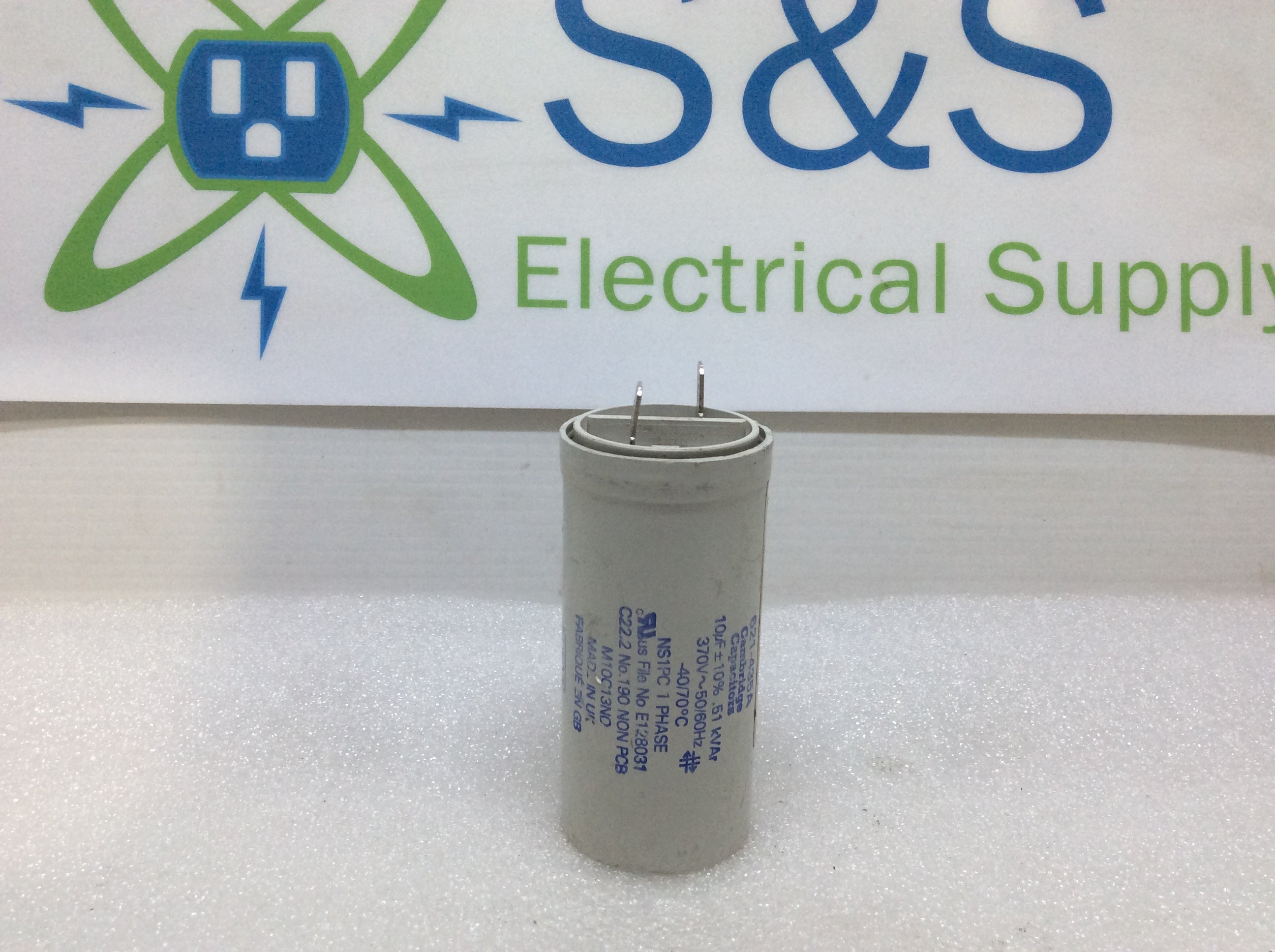 Cambridge Capacitor 621-435An 10uf+/-10% .51 kVAr 370V 50/60Hz -40/70*