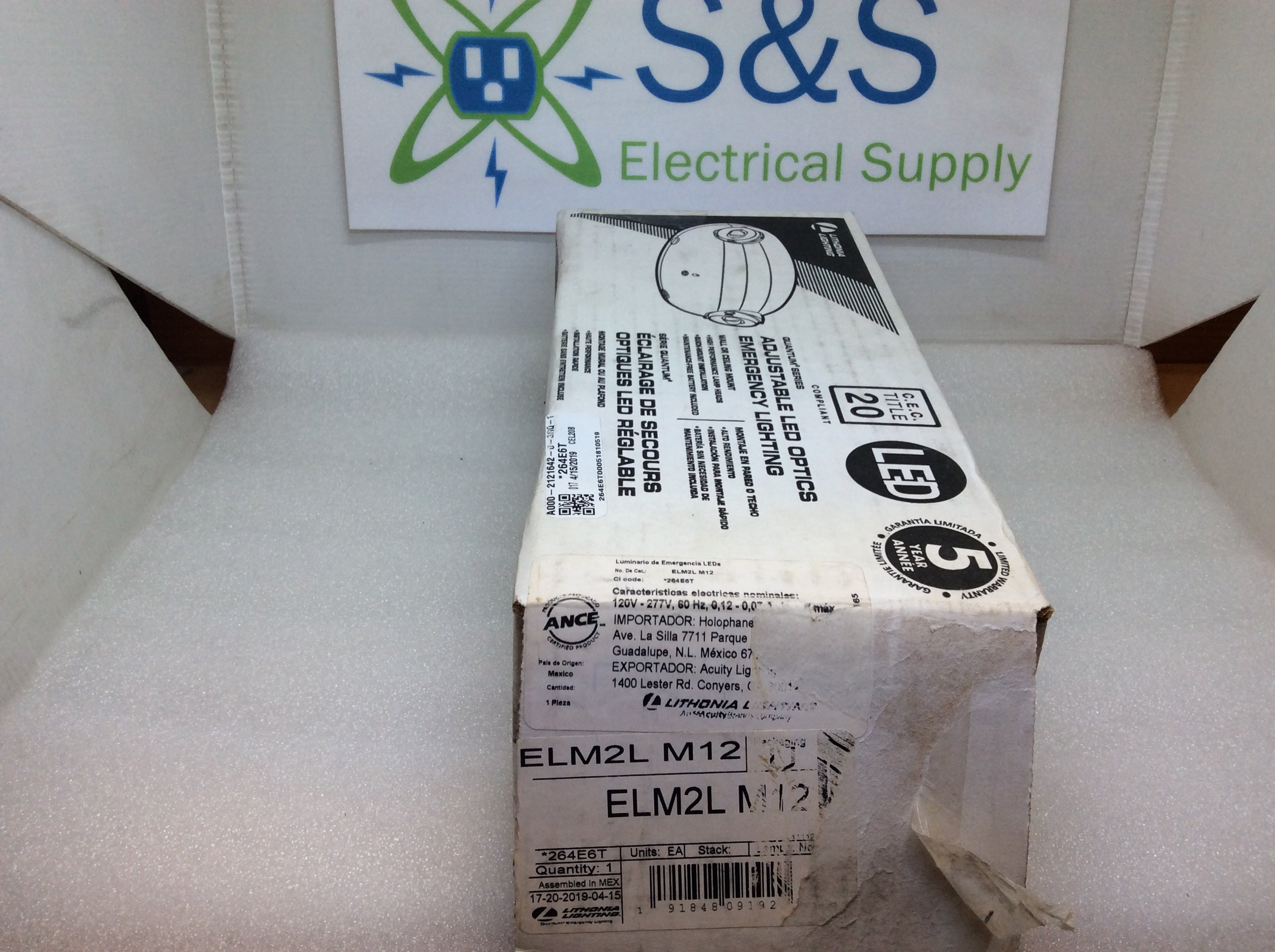 Lithonia Lighting ELM2L M12 Adjustable LED Optics Emergency Lighting 1