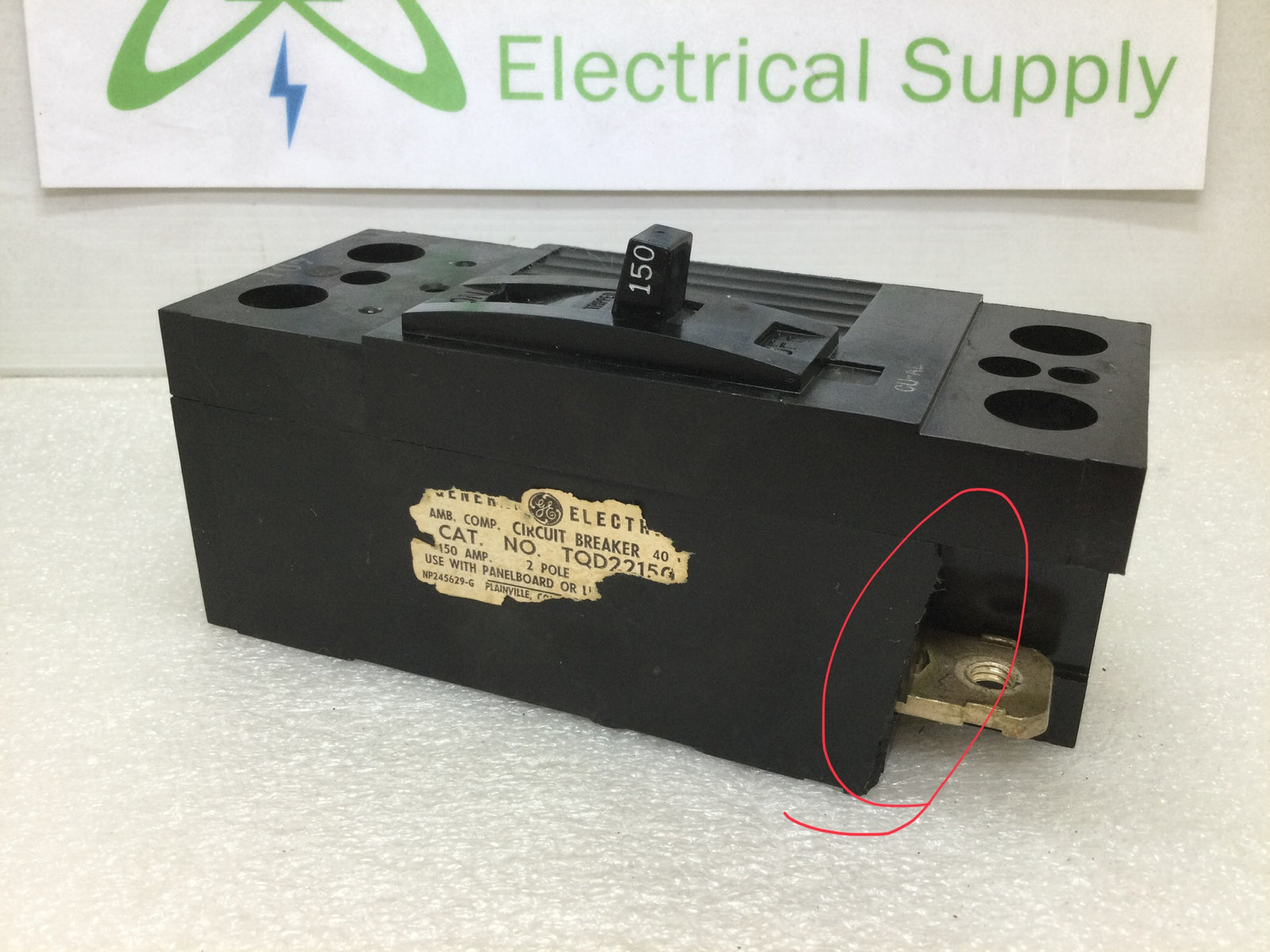 GE/General Electric TQD22150 150 Amp 2 Pole 240v Circuit Breaker