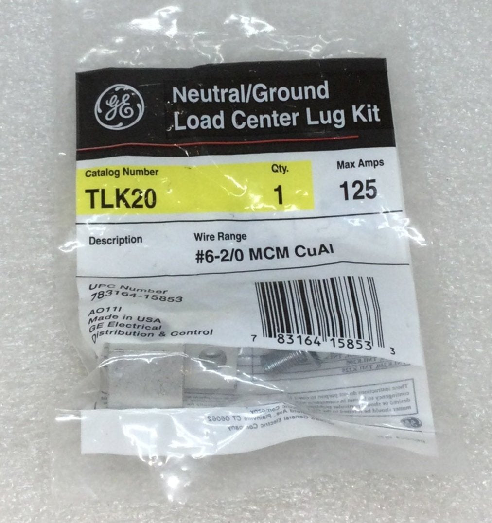 General Electric TLK20 Neutral/Ground Load Center Lug Kit 125A Max Wir