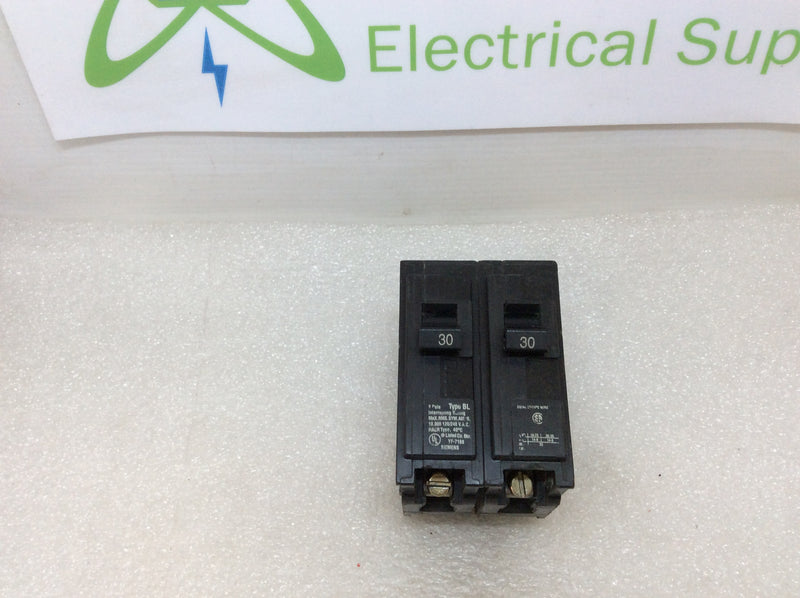 Siemens B230 Type BL 30 Amp 2 Pole 120/240v Bolt On Circuit Breaker
