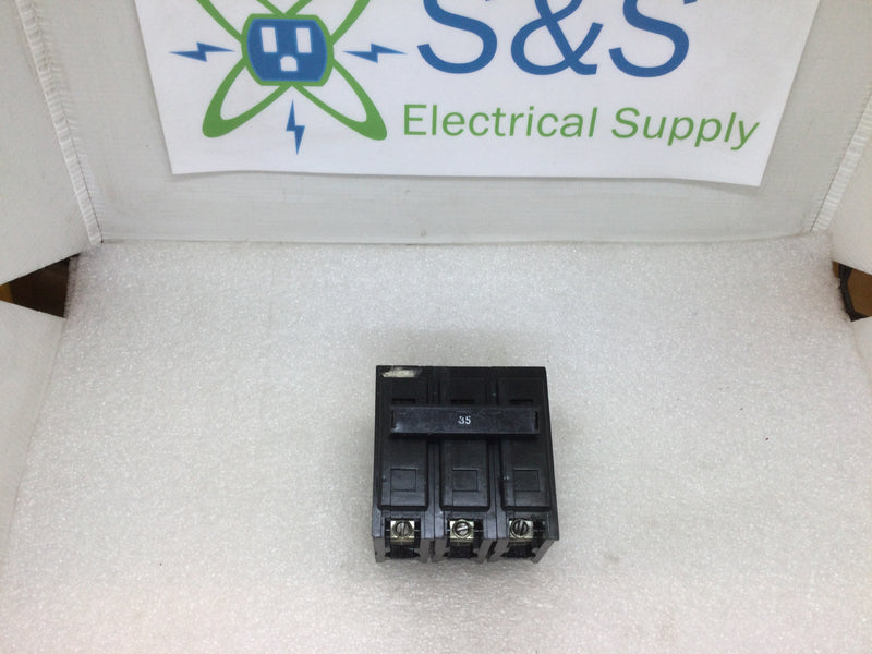 Eaton QBHW3035H 3 Pole 35A 240VAC Type QBHW/BAB Circuit Breaker