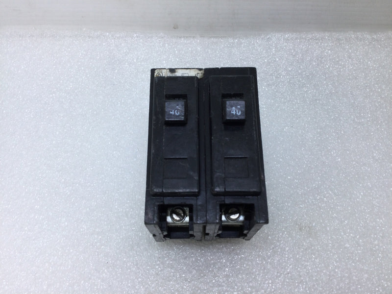 Eaton/Cutler-Hammer QBHW2040 2 Pole 40A 120/240VAC 22kAIC Type QBHW Ci