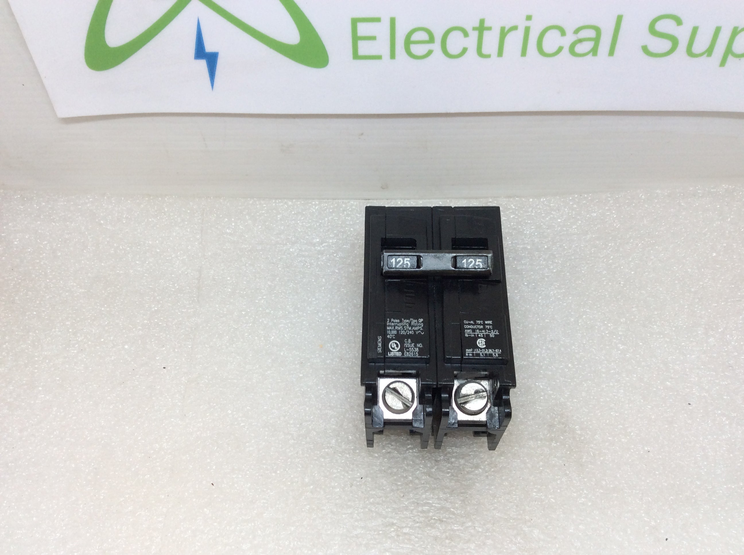 Siemens/ITE/Gould Q2125 125 Amp 2 Pole 120/240V Type QP Circuit Breake
