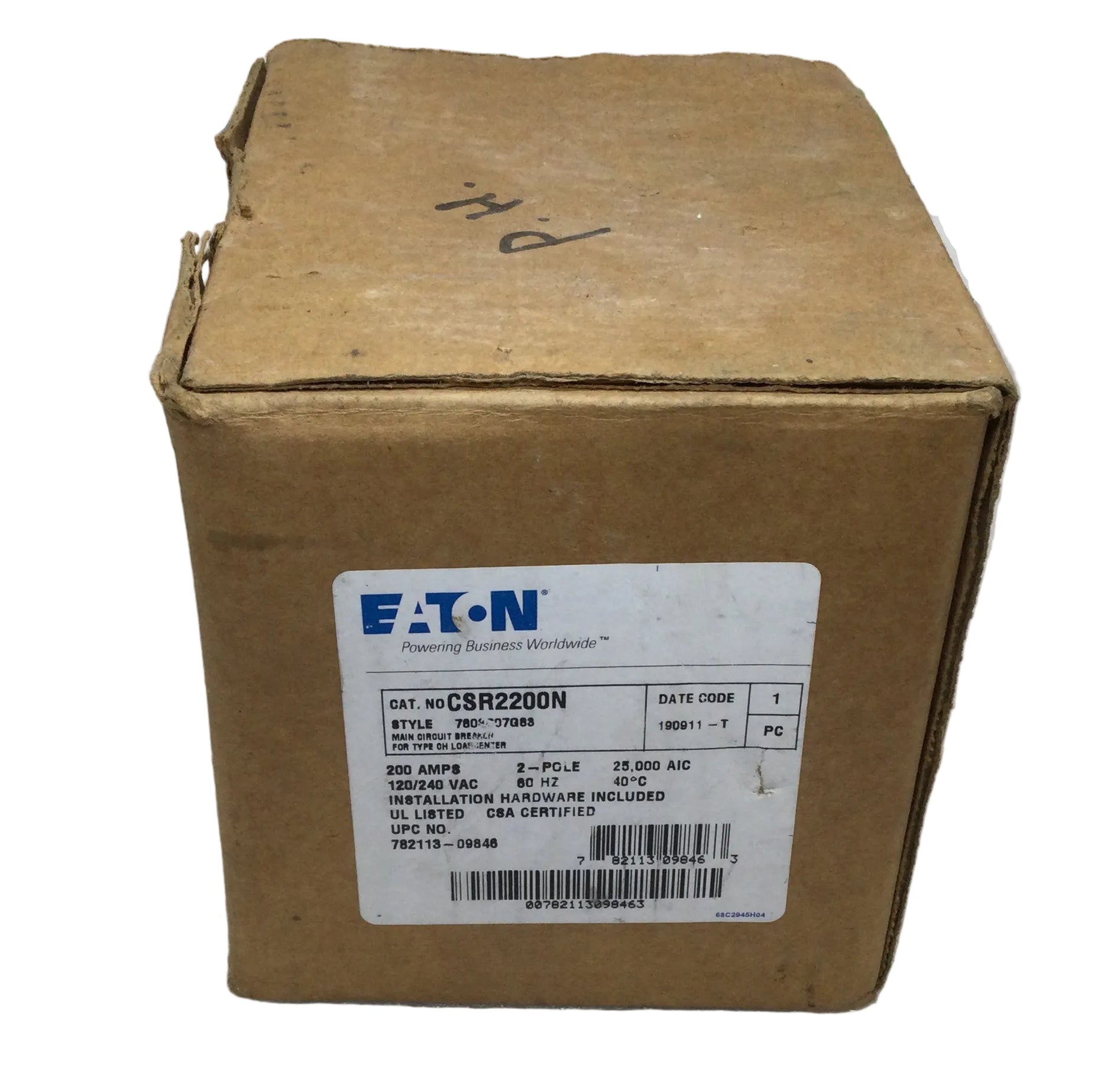 Eaton/Cutler-Hammer CSR2200N 200 Amp 2 Pole 240V Circuit Breaker